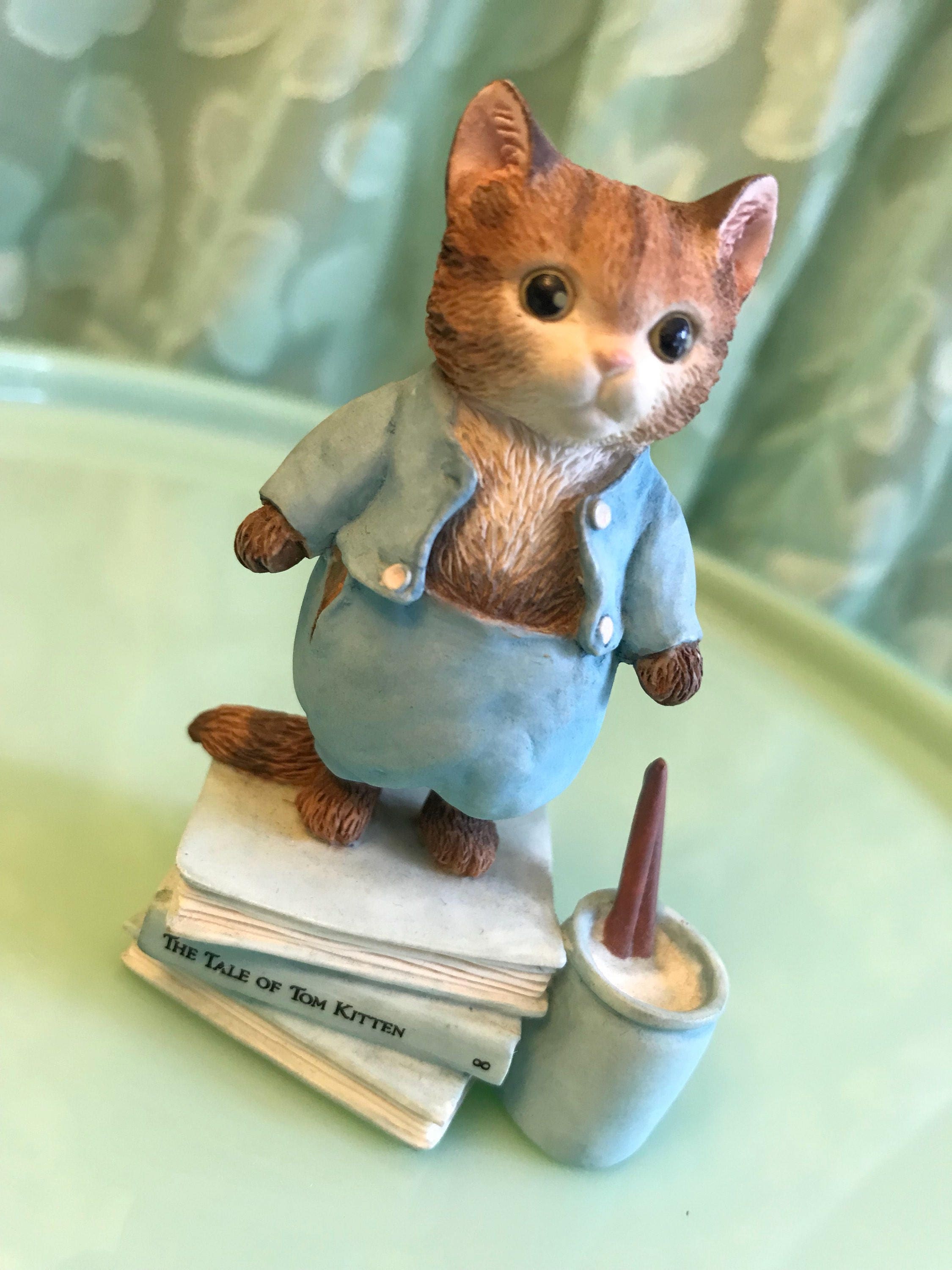 Vintage Beatrix Potter Tom Kitten Figurine, Beatrix Potter Collectible ...