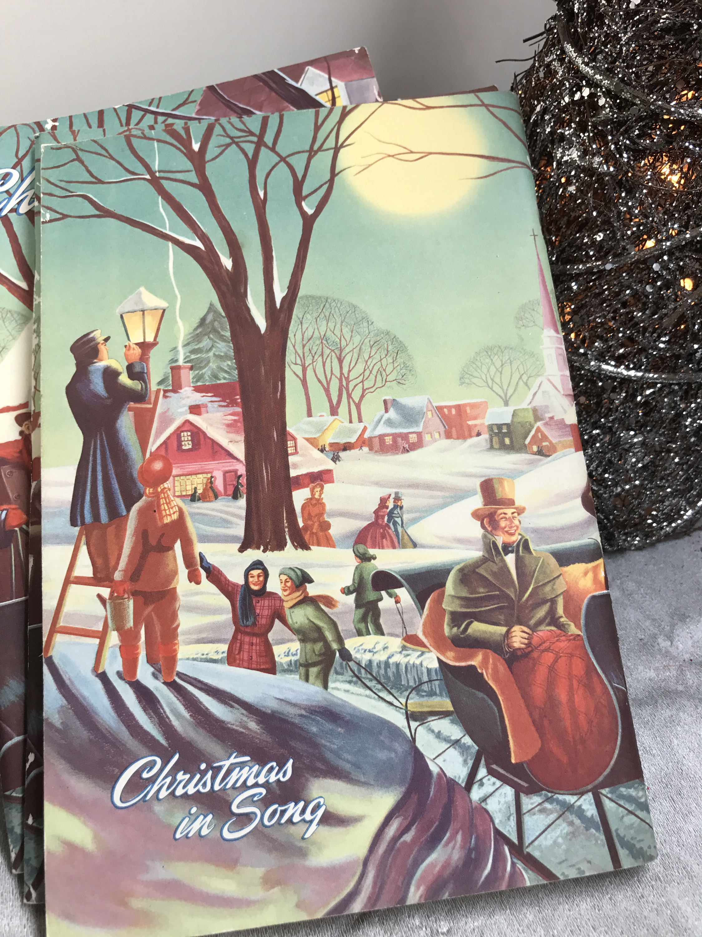 Vintage Caroling songbook, Christmas in song, Caroling songbook, old ...