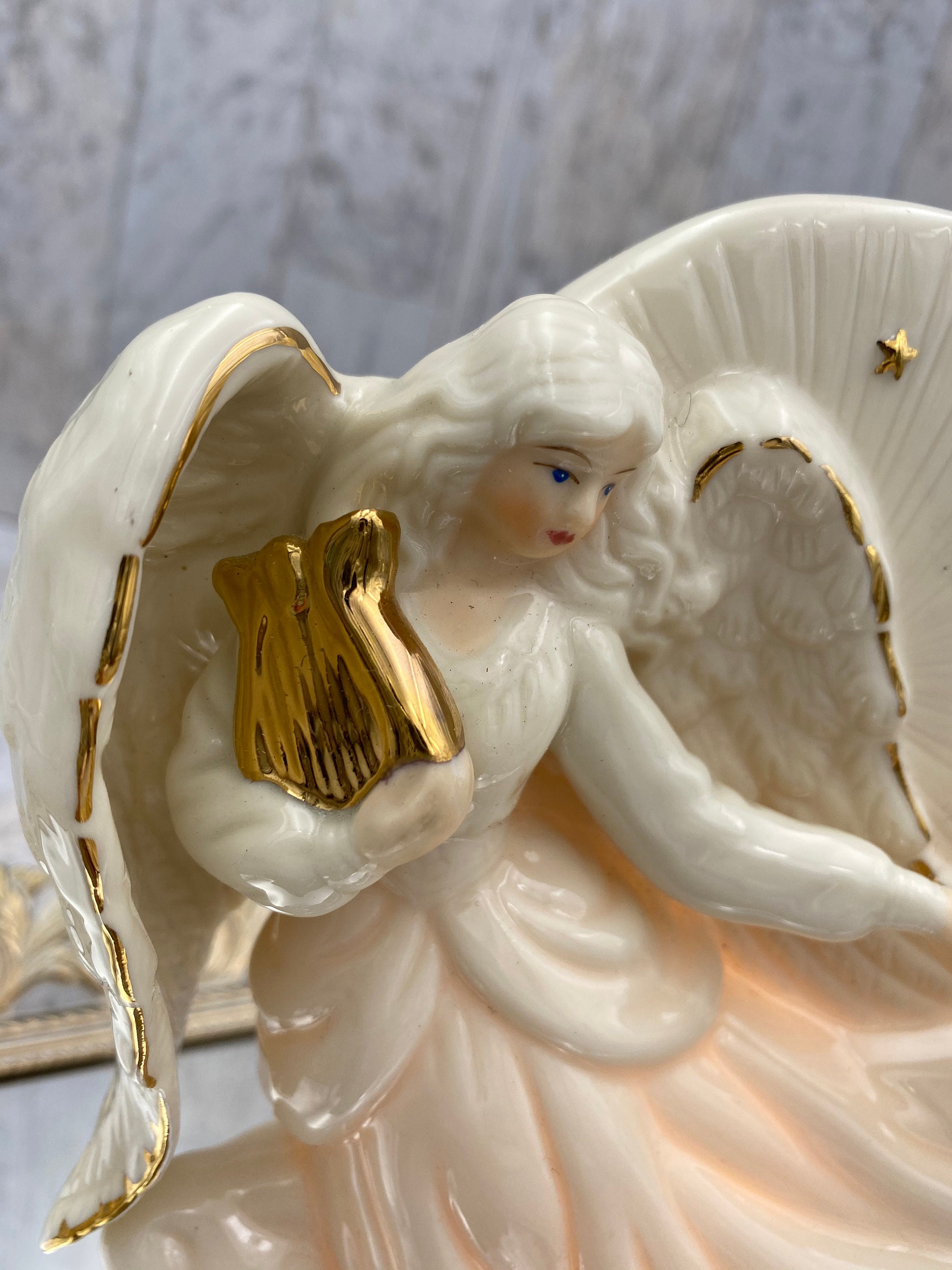 Vintage Angel Cherub Nightlight, Dresser lamp accent Light, Victorian ...