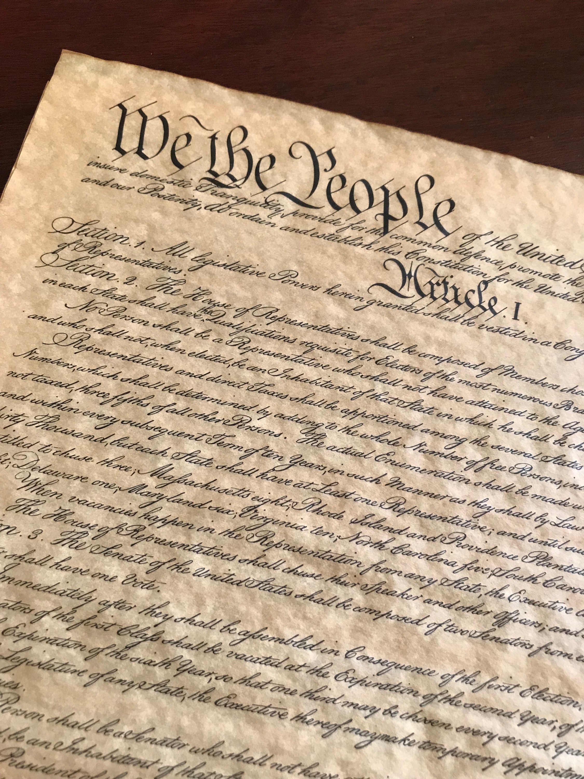Vintage Documents of Freedom, Declaration of Independence, Bill of ...