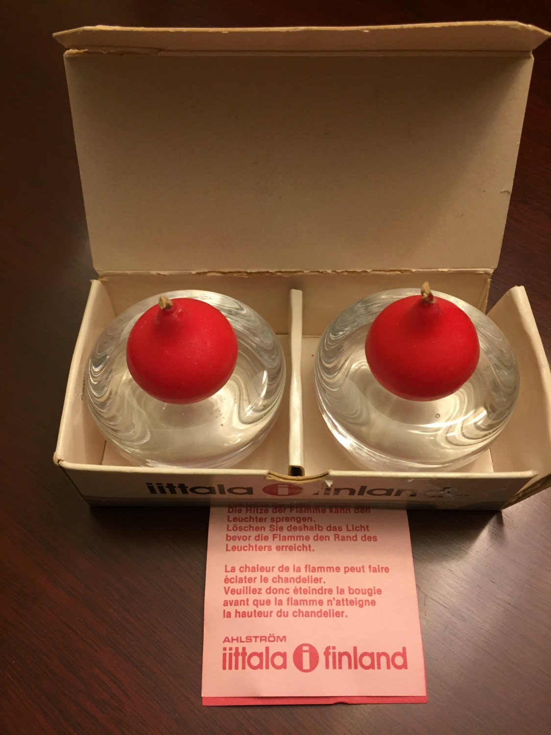 Vintage Candlestick Holders, Finnish Designer Tapio Wirkkala, Ahlstrom ...