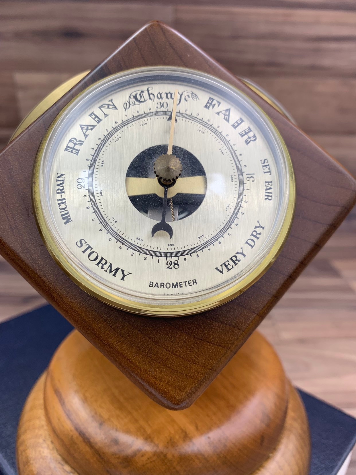 Rare Myrtlewood Clock Barometer Thermometer, collectible Weather ...