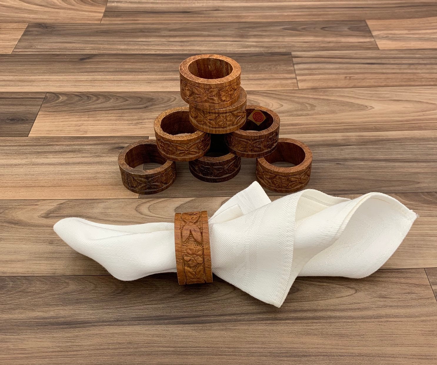 Carved Wood Napkin Rings 8 Piece Set Vintage Napkin Ring Rustic Home Decor Cloth Napkin carved-wood-napkin-rings-8-piece-set-vintage-napkin-ring-rustic-home-decor-cloth-napkin