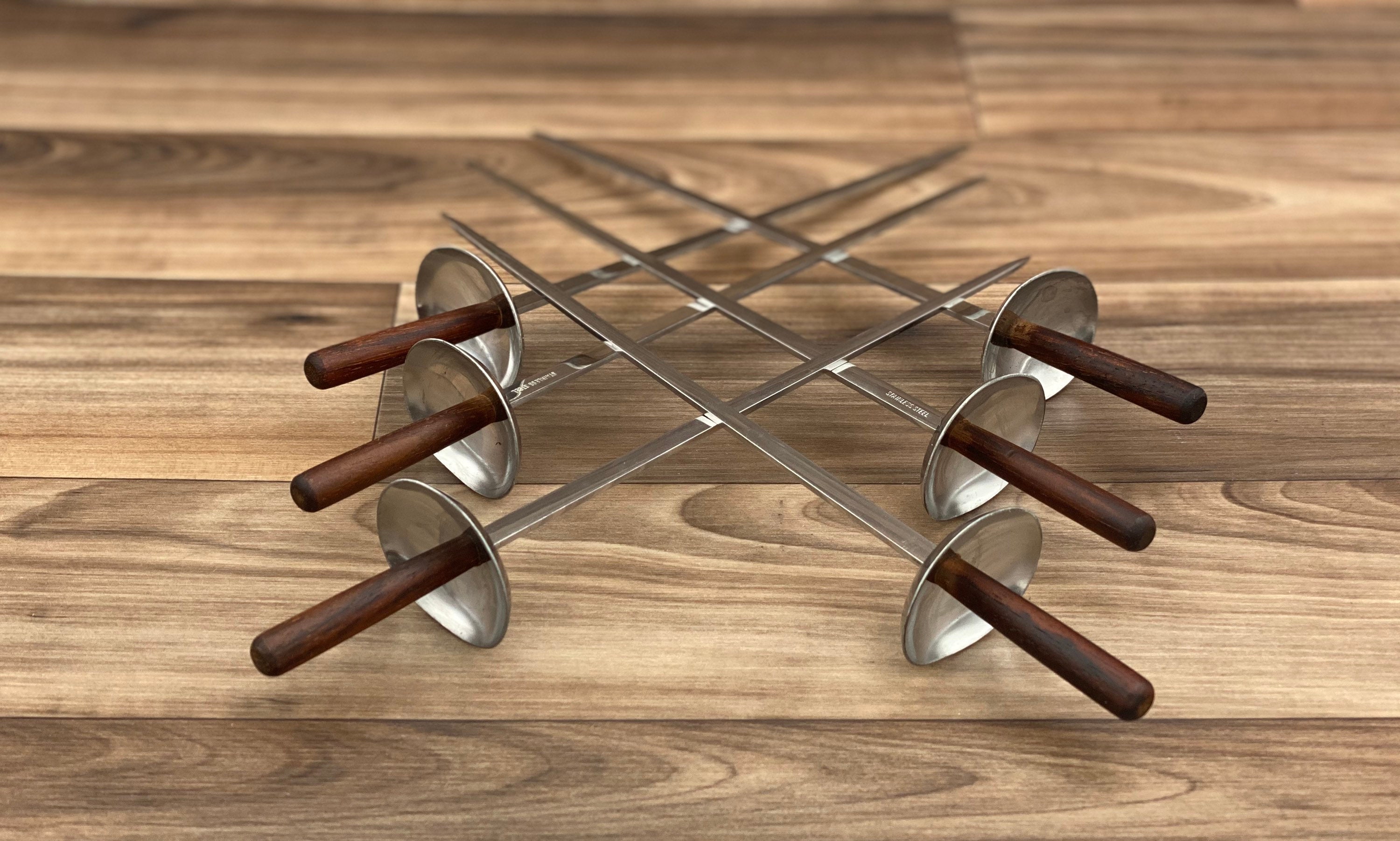 Vintage Sword Shish Kabob Skewers, Appetizer picks, Unique Cutlery set