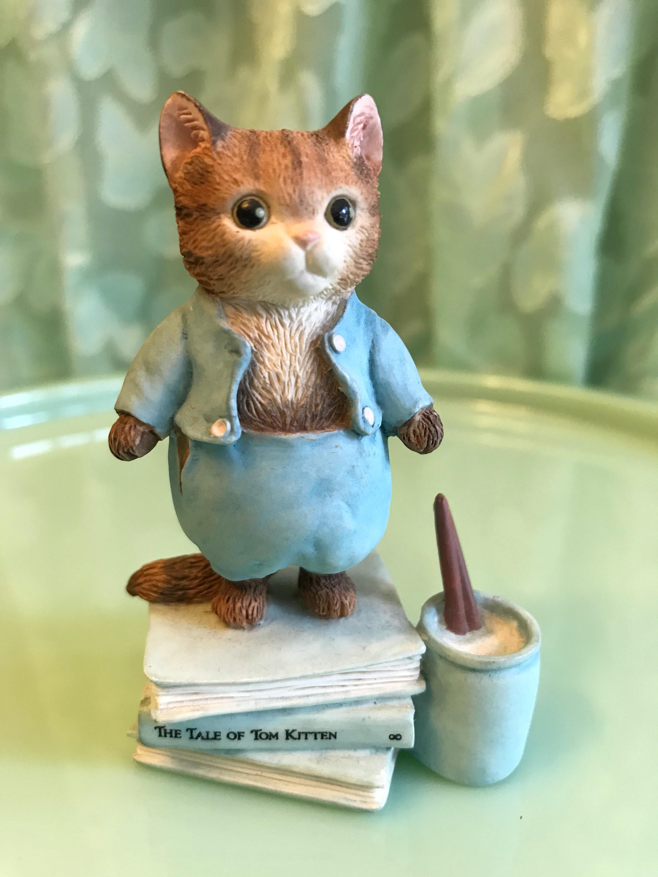 Vintage Beatrix Potter Tom Kitten Figurine, Beatrix Potter Collectible ...
