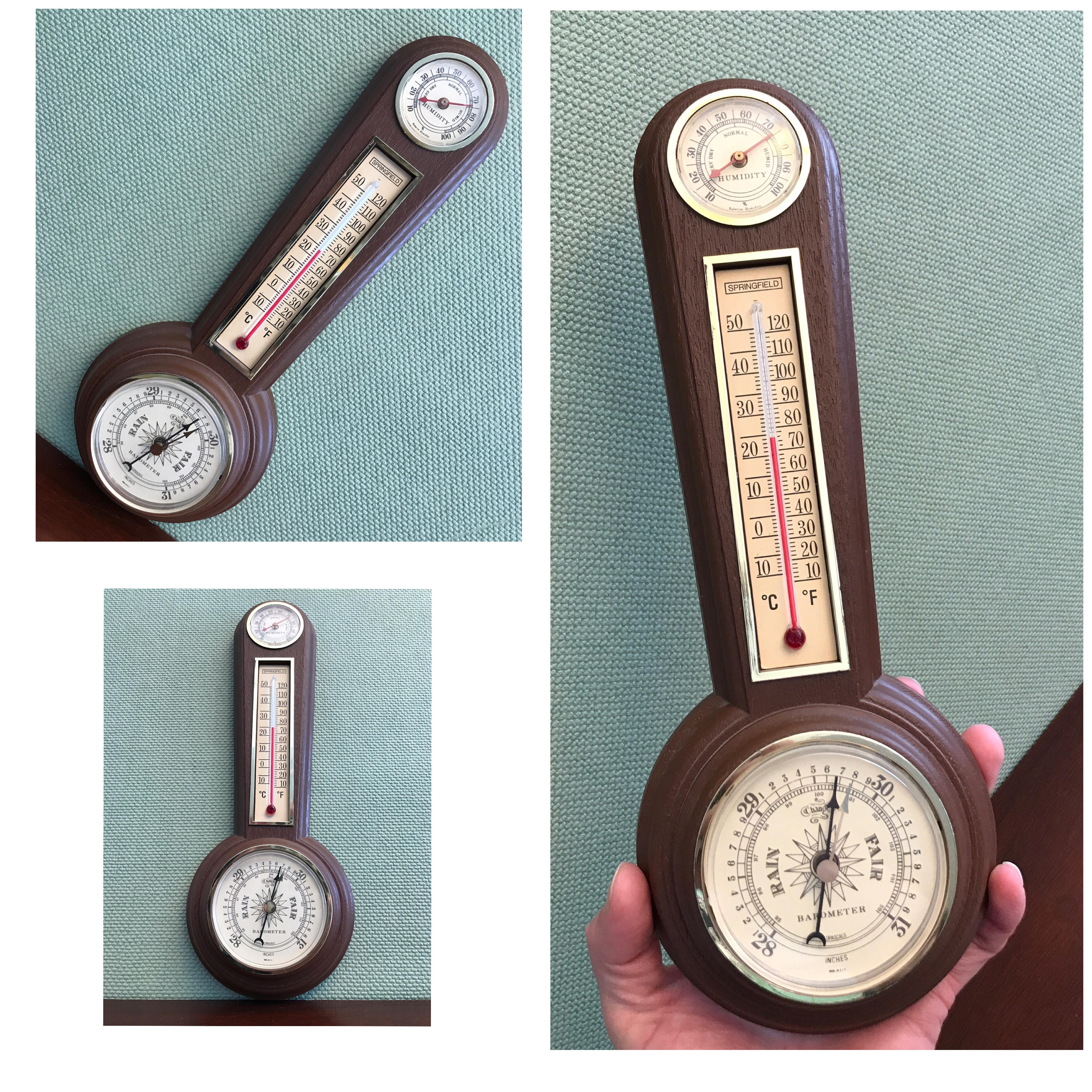 Vintage Springfield Weather Station, Mini collectible Weather Station ...