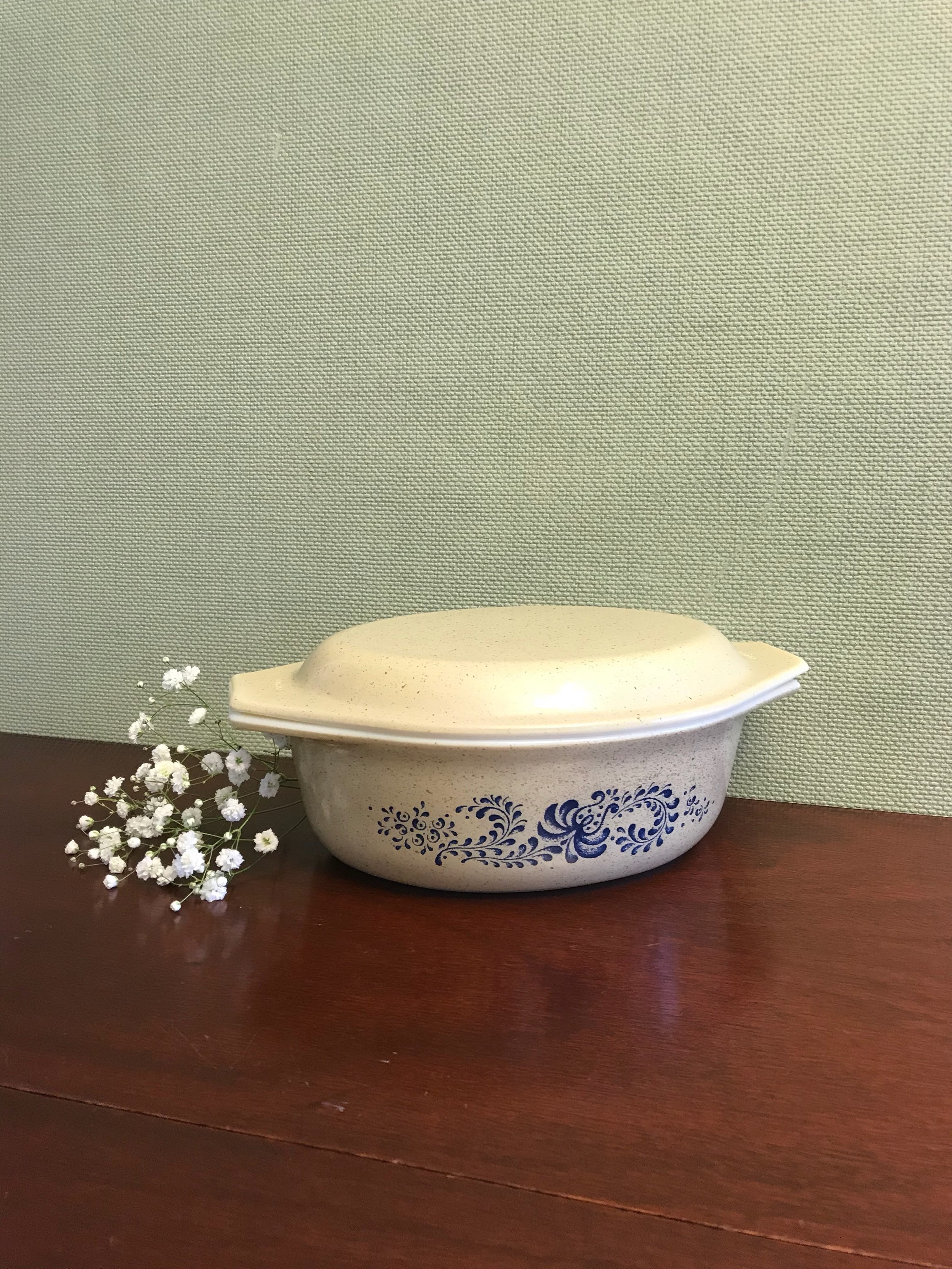 Vintage Pyrex Homestead Casserole, Pyrex Cinderella 043 Casserole, oval ...