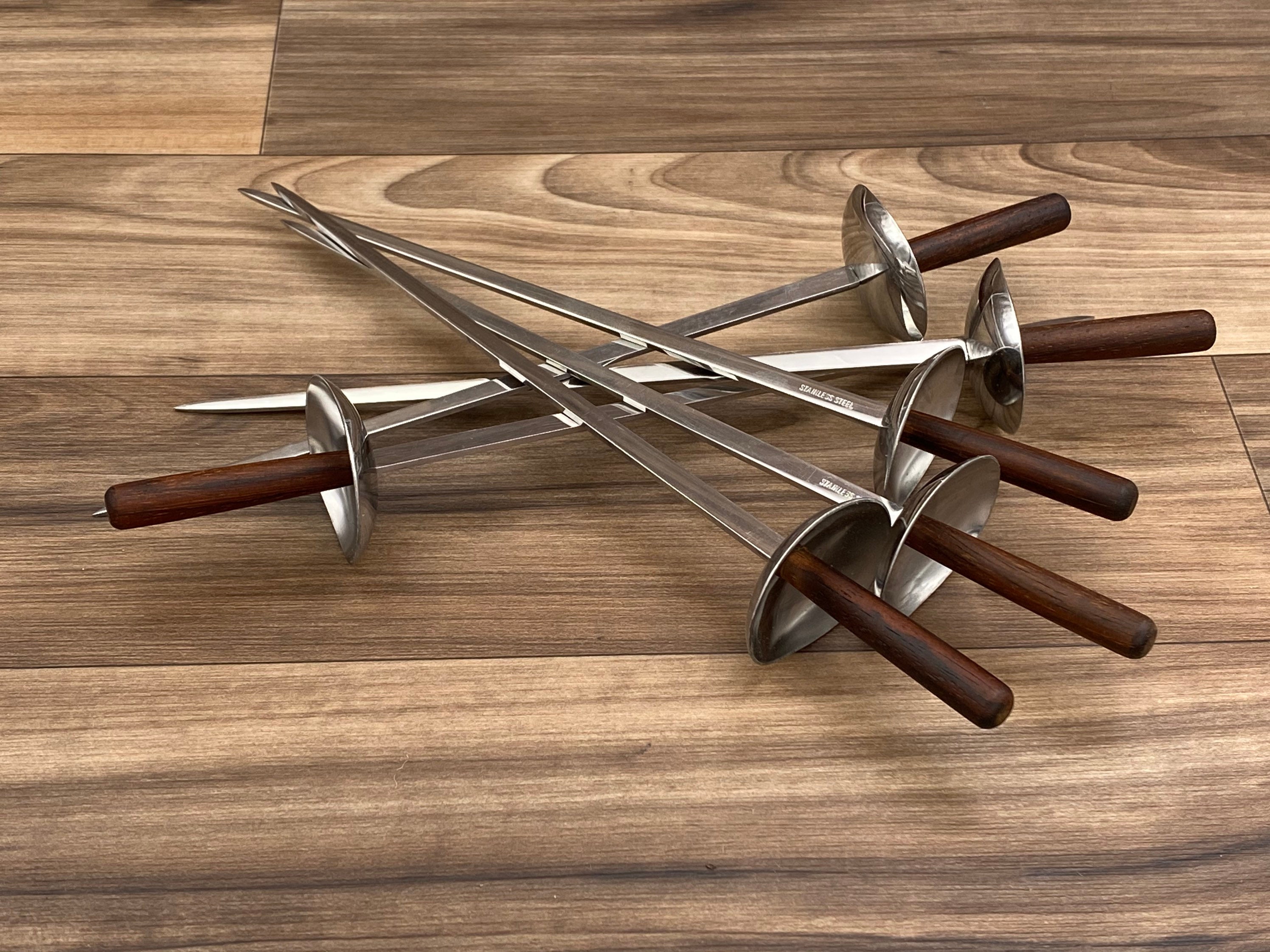 Vintage Sword Shish Kabob Skewers, Appetizer picks, Unique Cutlery set