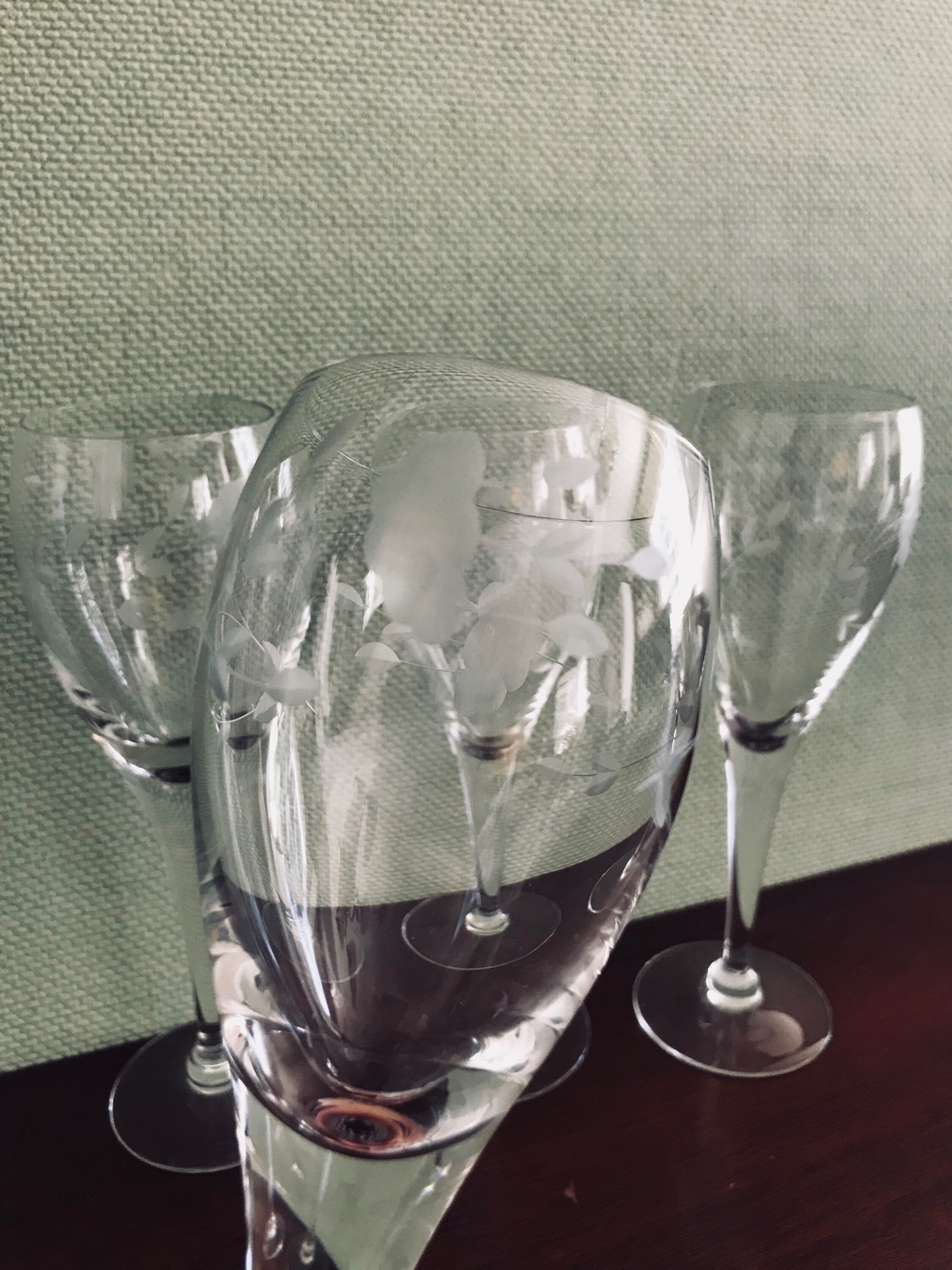 Vintage Crystal Princess House Flutes, Heritage Pattern, Heritage ...