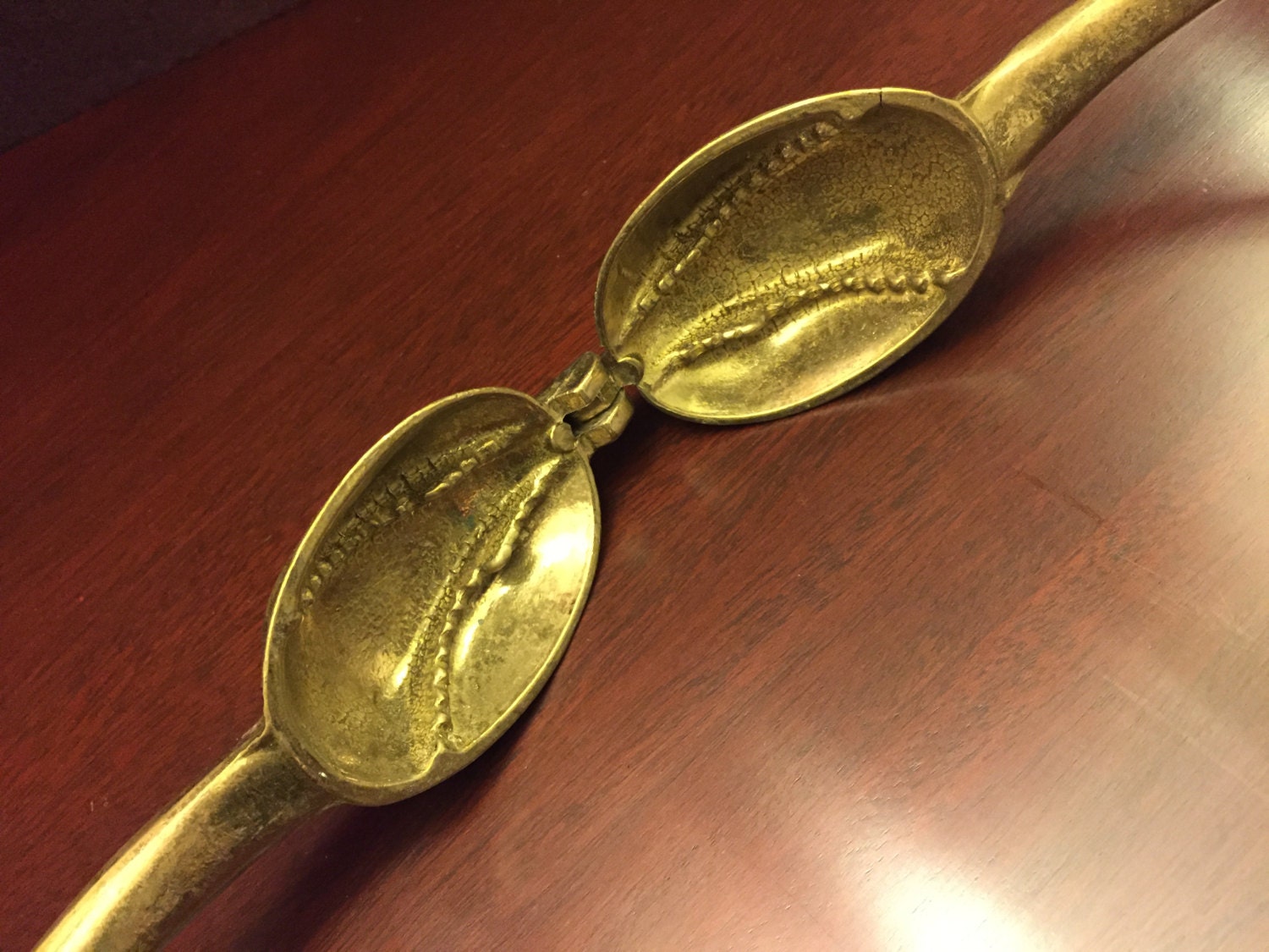 Vintage Walnut shaped Nutcracker made of solid Brass, Collectible ...