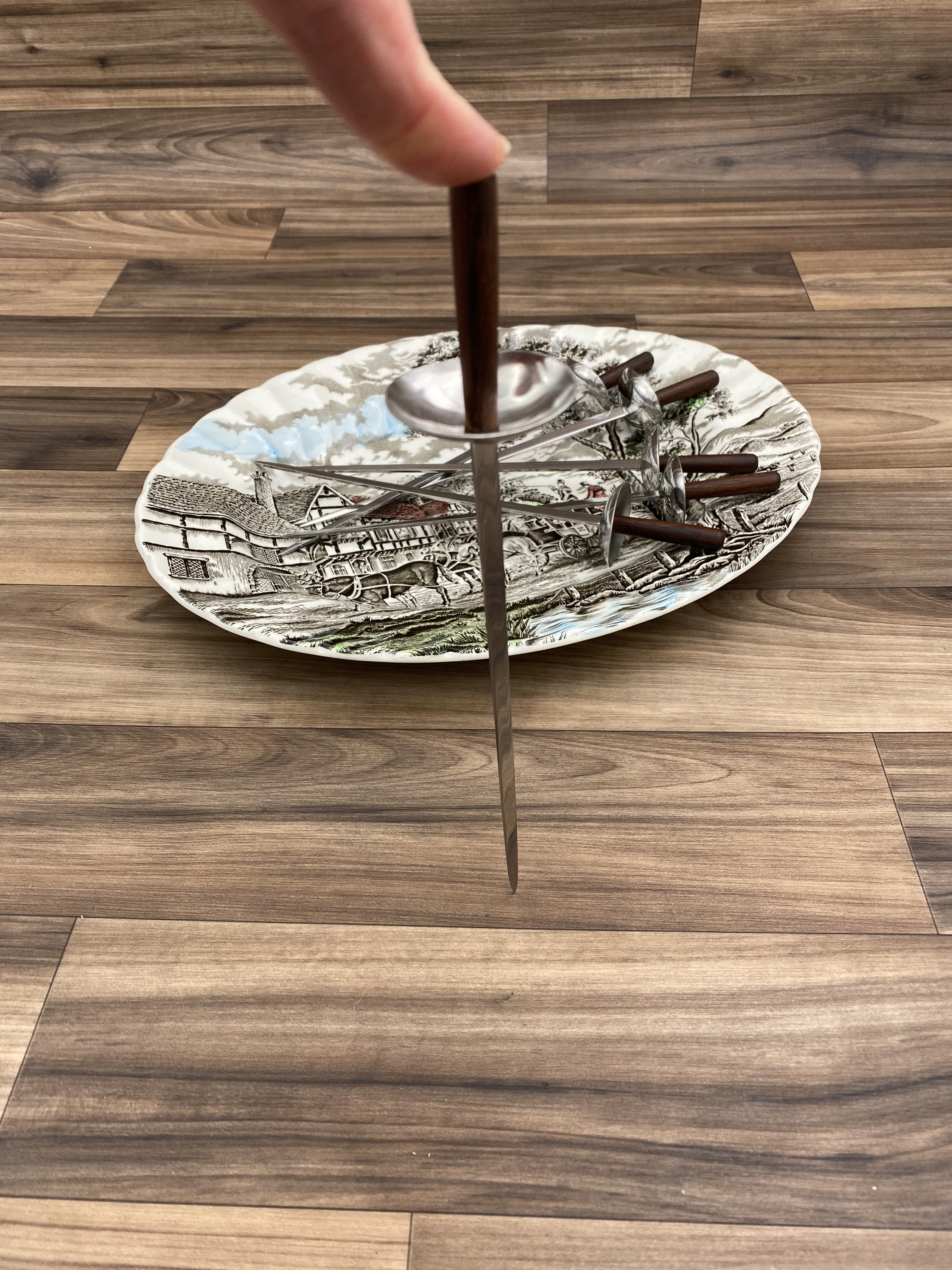 Vintage Sword Shish Kabob Skewers, Appetizer picks, Unique Cutlery set