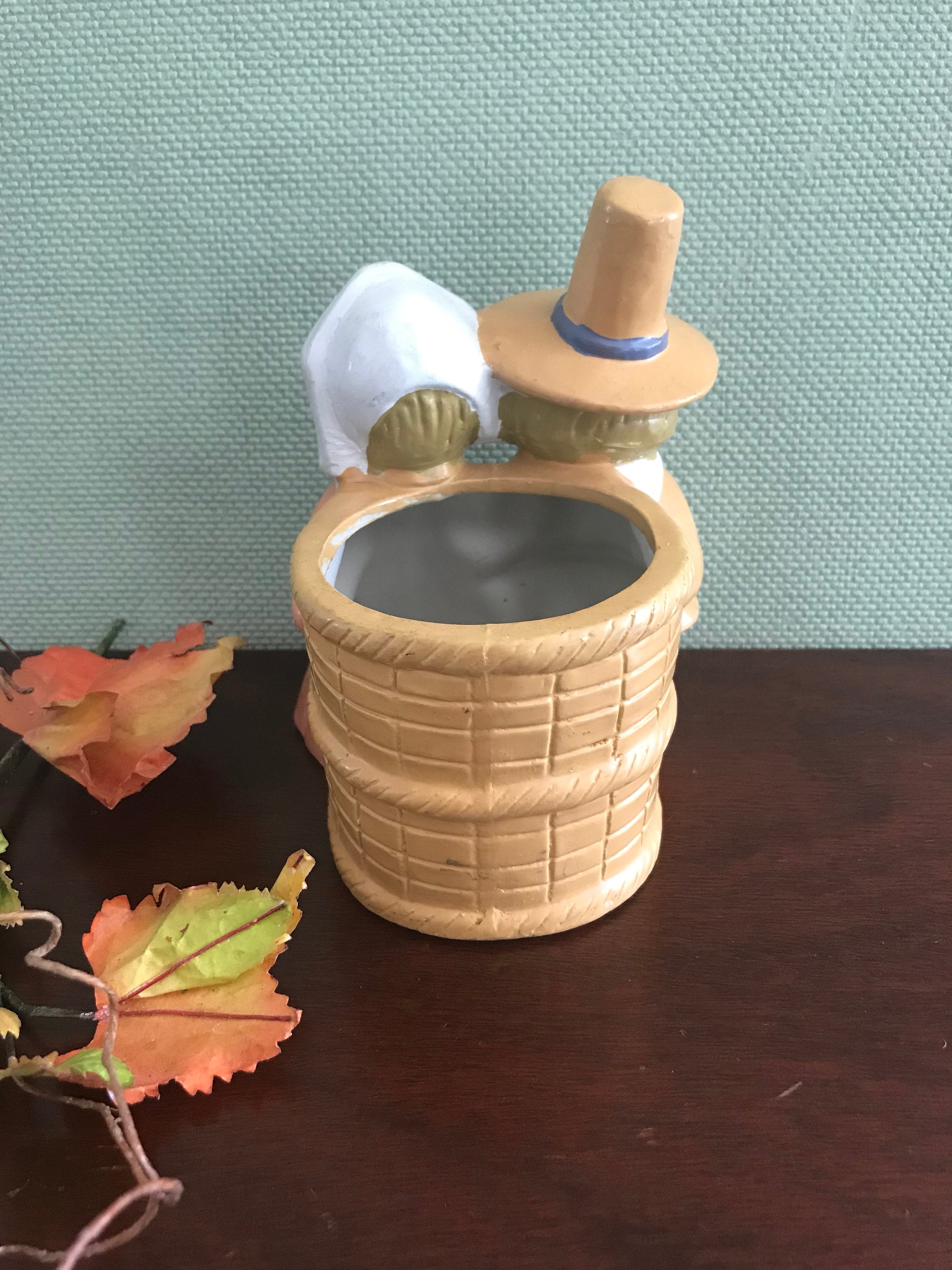 Vintage Pilgrim Planter Handpainted Ceramic Thanksgiving Pilgrim ...