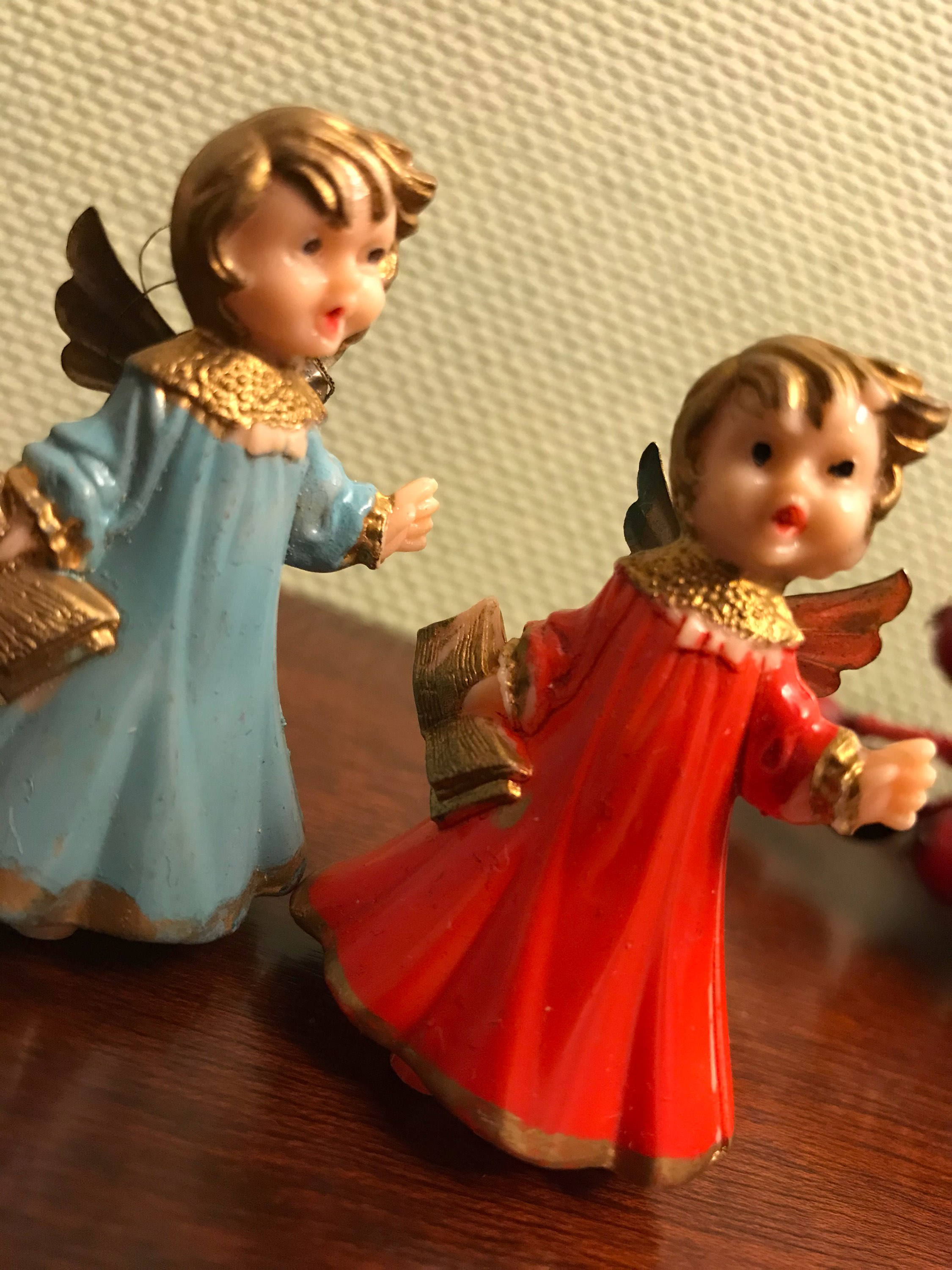 Vintage Christmas Angels, set of two Mid century Angels, Christmas ...