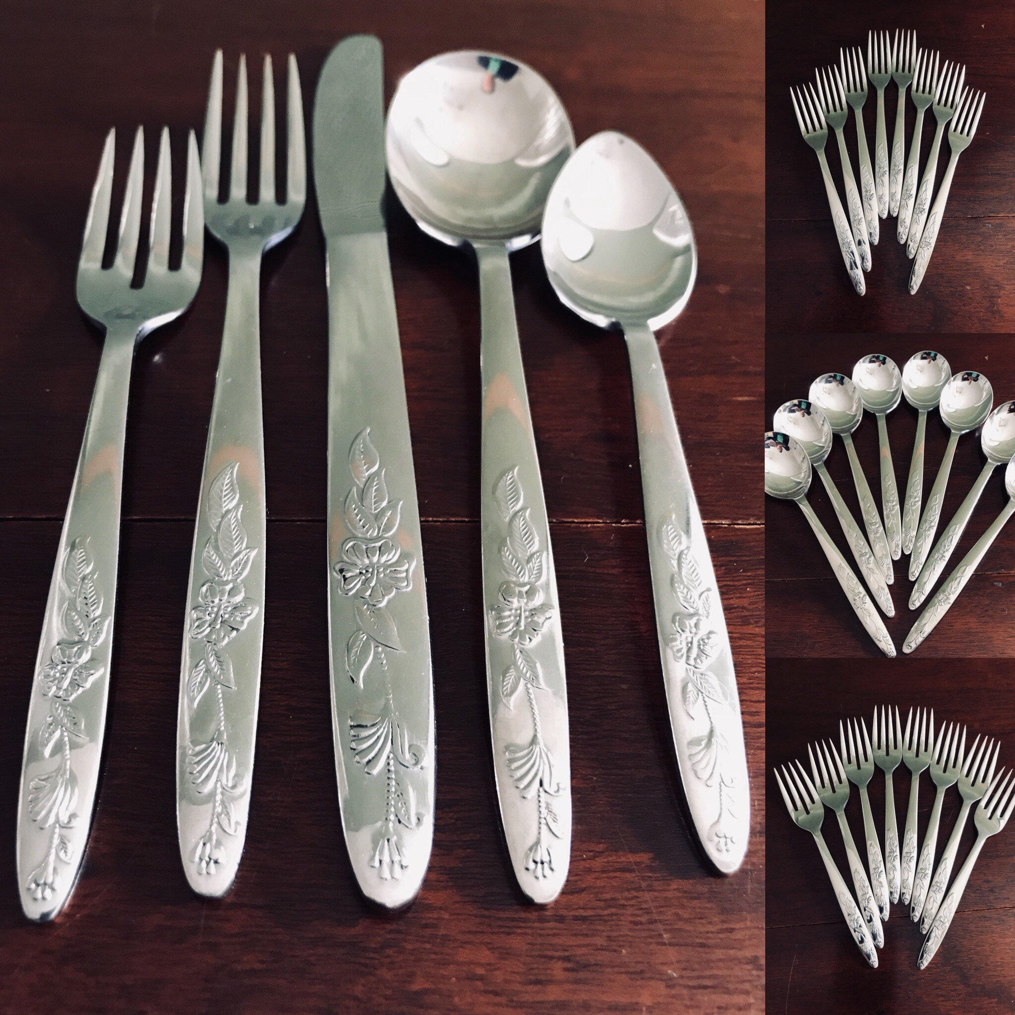 Mid Century Stainless Flatware set, Nasco Lady Charming flatware ...