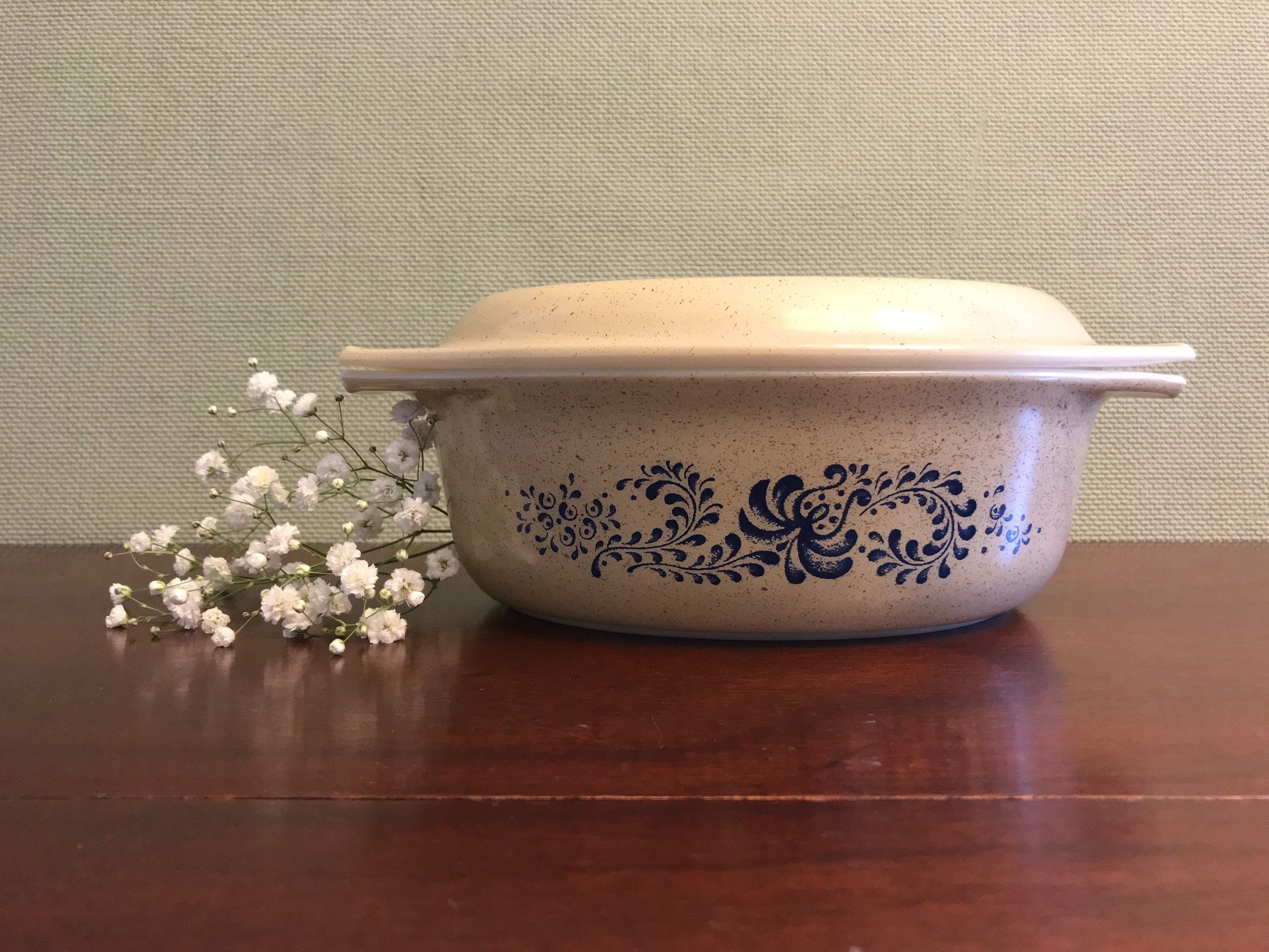 Vintage Pyrex Homestead Casserole, Pyrex Cinderella 043 Casserole, oval ...