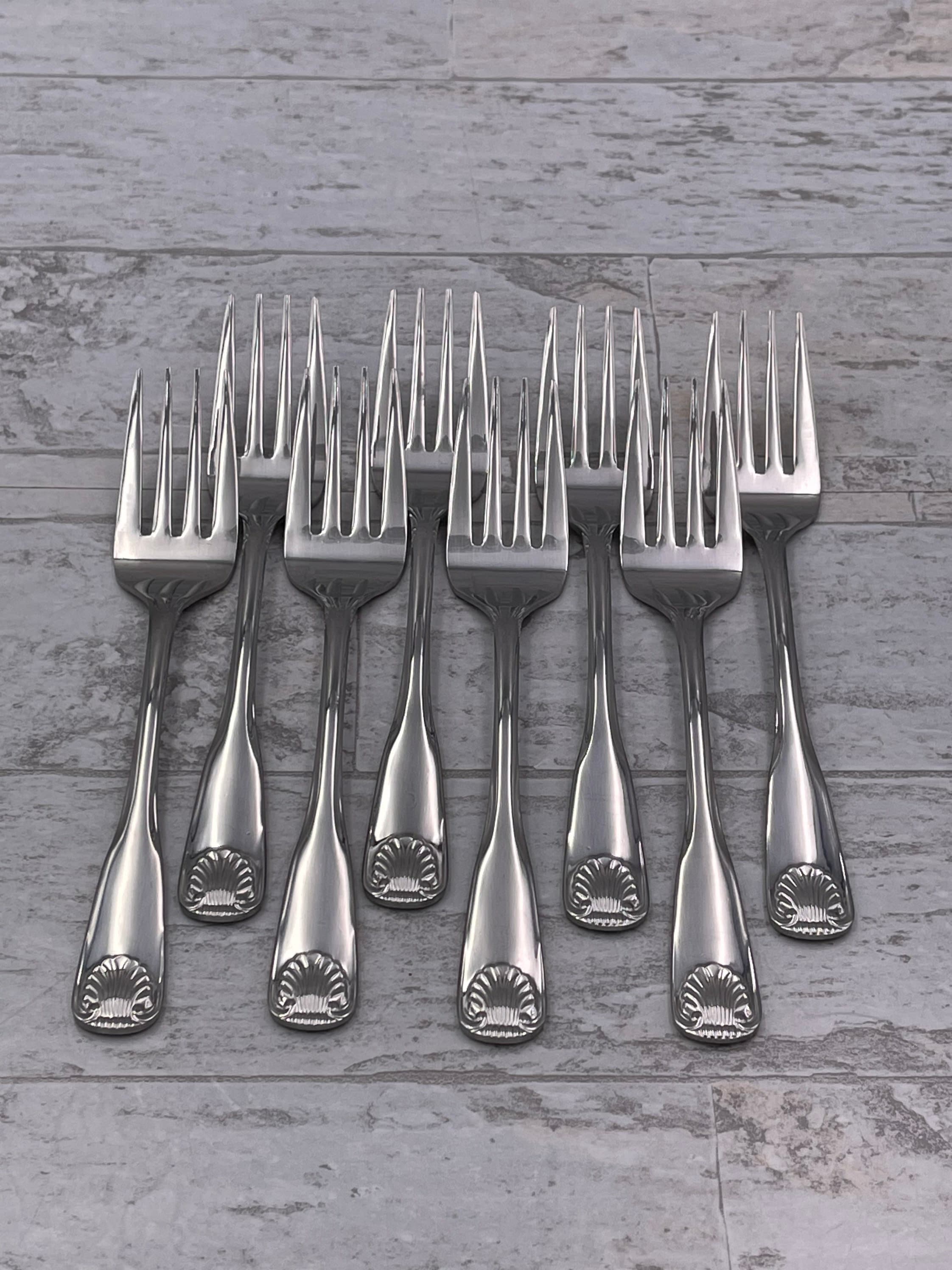 Vintage Stainless Flatware set Shell pattern Silverware set, Mint ...
