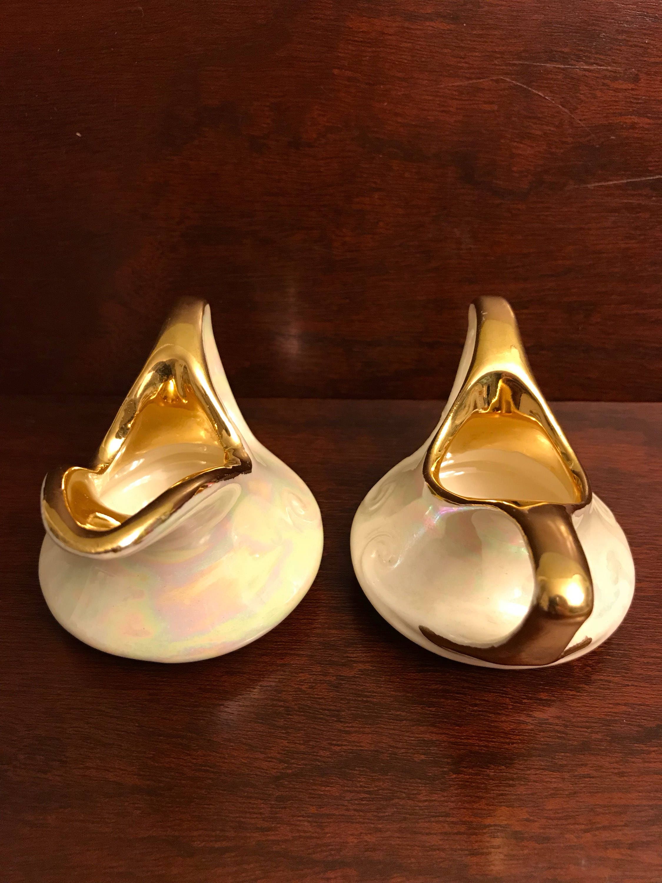 Vintage Luster Ware Mini Cream and Sugar set, Aladdin style Cream Sugar ...