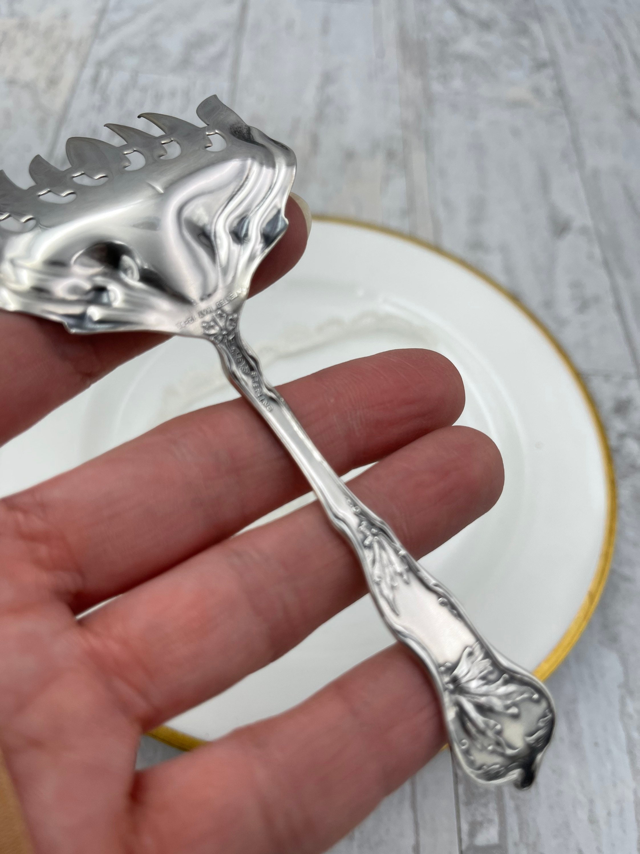 Rare Antique Sterling Silver Sardine fork, Hallmarked 1902, Fiorito by ...