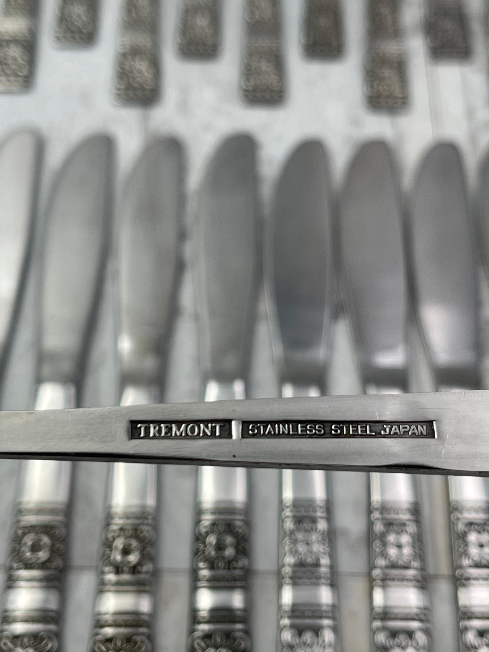 Vintage Flatware Set MCM Floral Stainless Silverware Tremont | Etsy