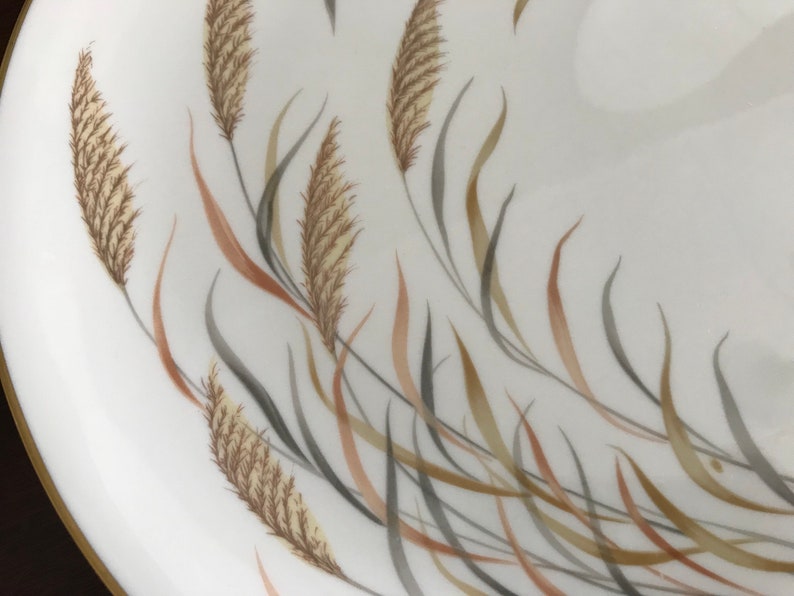 Vintage Wheat Pattern China Plates Royal Jackson Angelus - Etsy