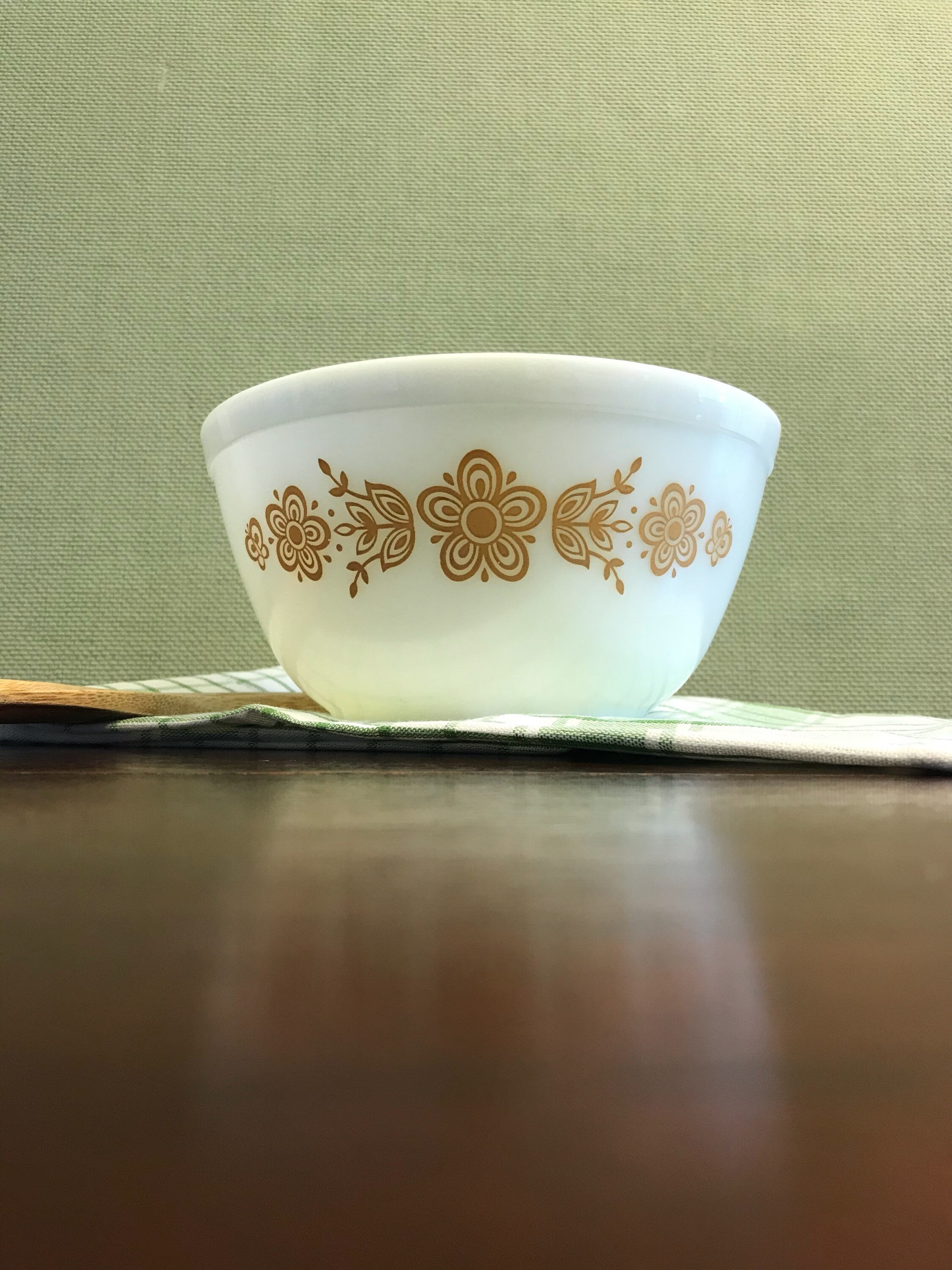 Vintage Pyrex Butterfly Gold, Pyrex 402 Mixing Bowl, 1970s Pyrex ...