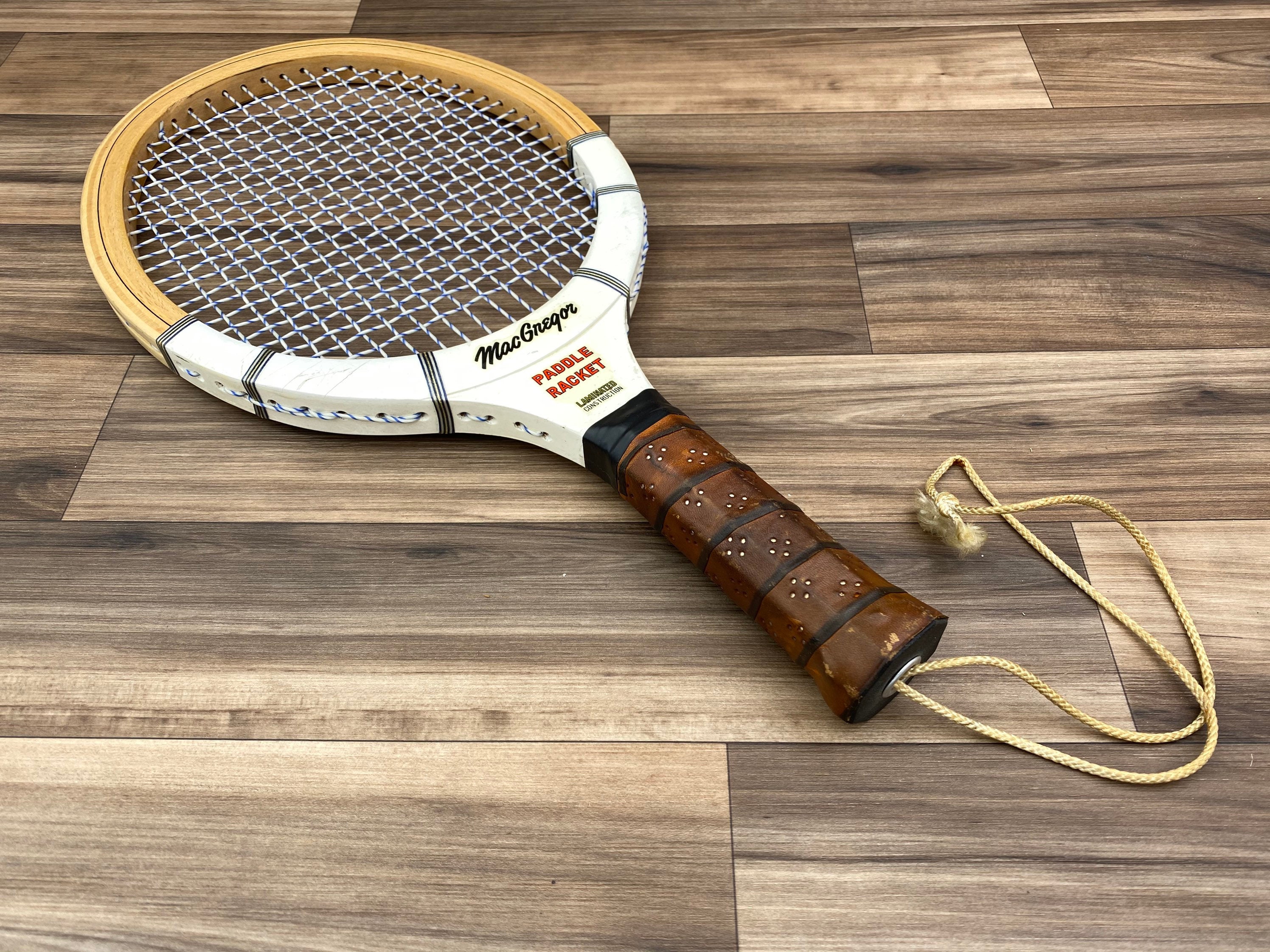 Vintage MacGregor Paddle Racket, Laminated RacketBall Racket, Cabin ...