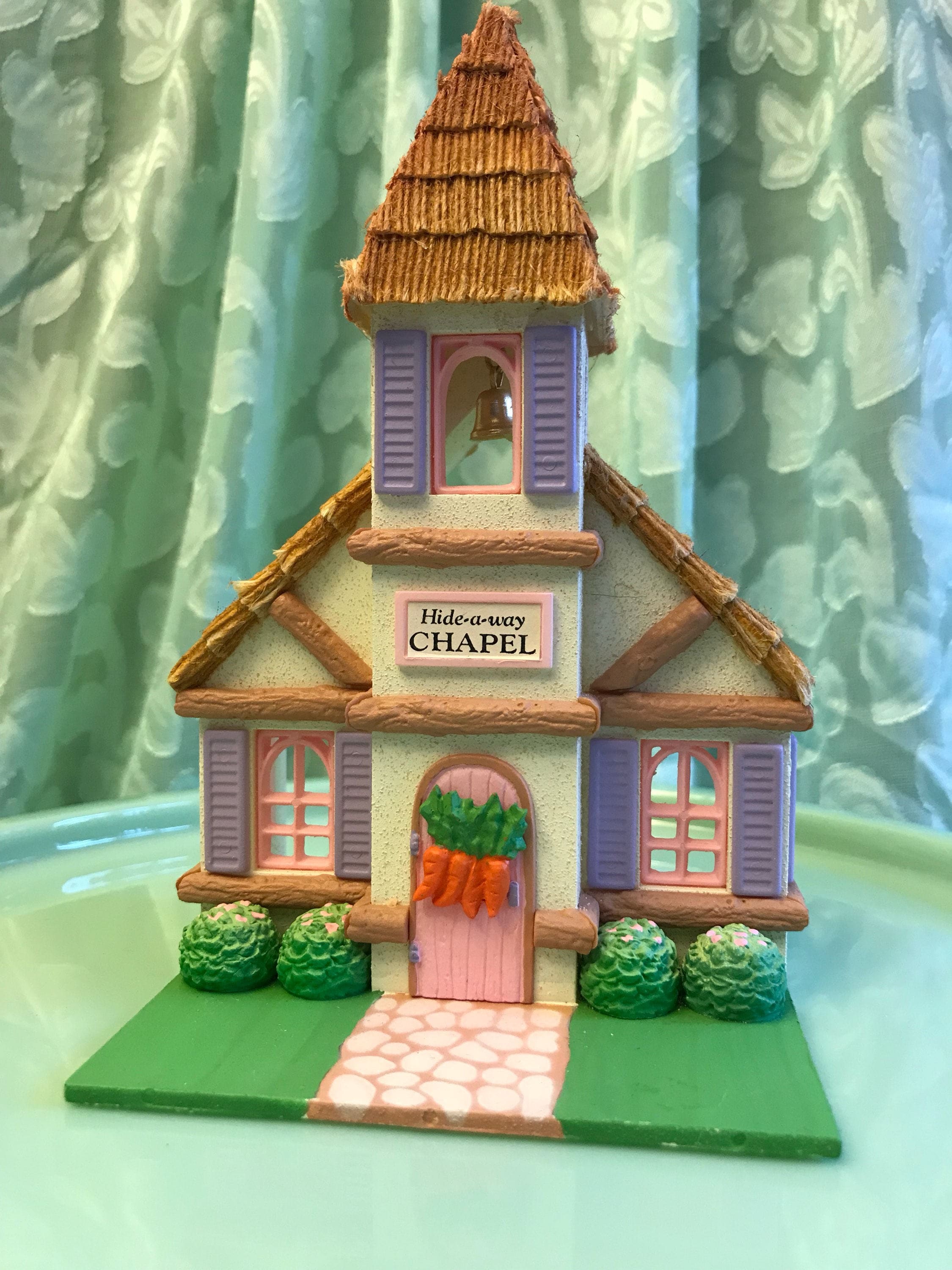 Dept 56 Easter Village Hide A Way Hollow Chapel, Easter Bunny Village ...