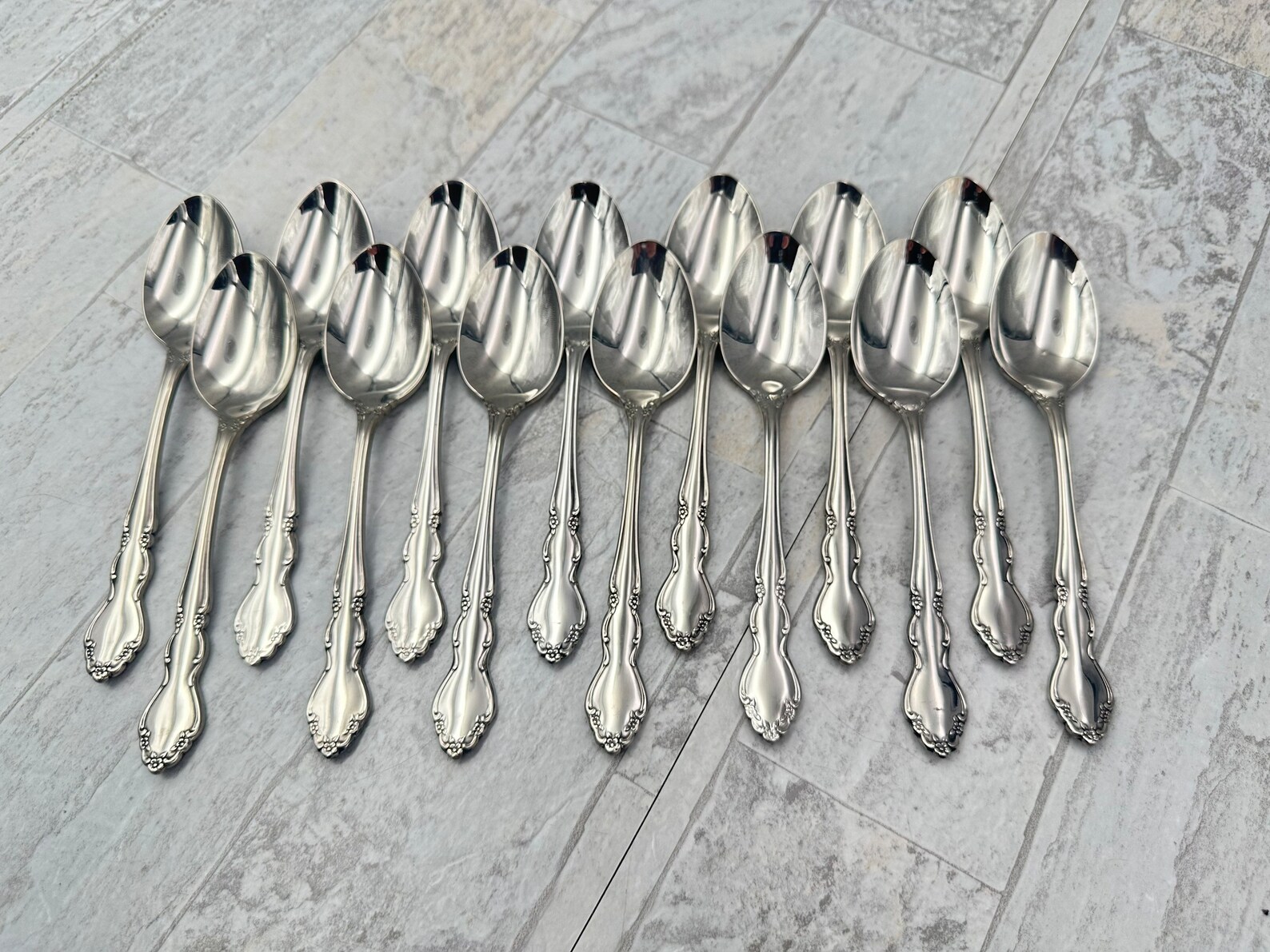 Vintage Oneida Dover Flatware Set: Stainless Service for 8, Tray ...