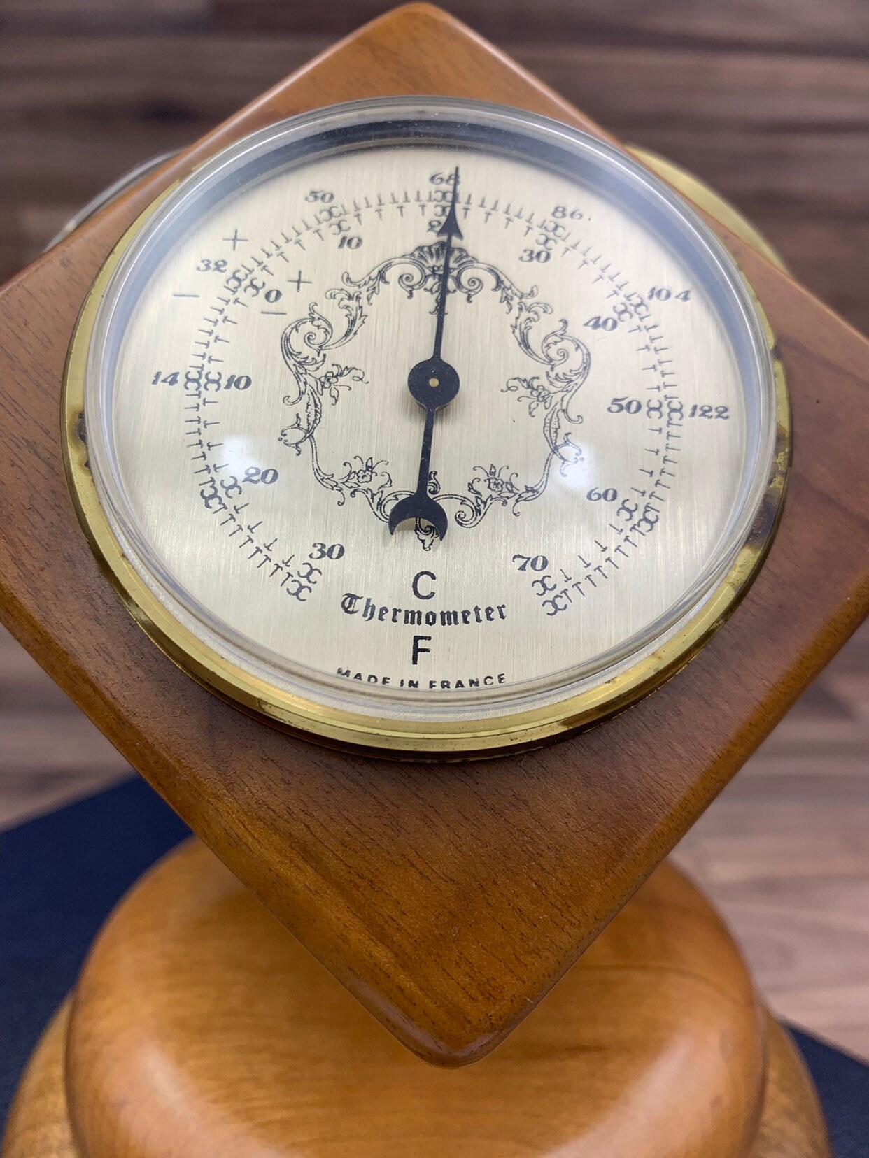 Rare Myrtlewood Clock Barometer Thermometer, collectible Weather ...