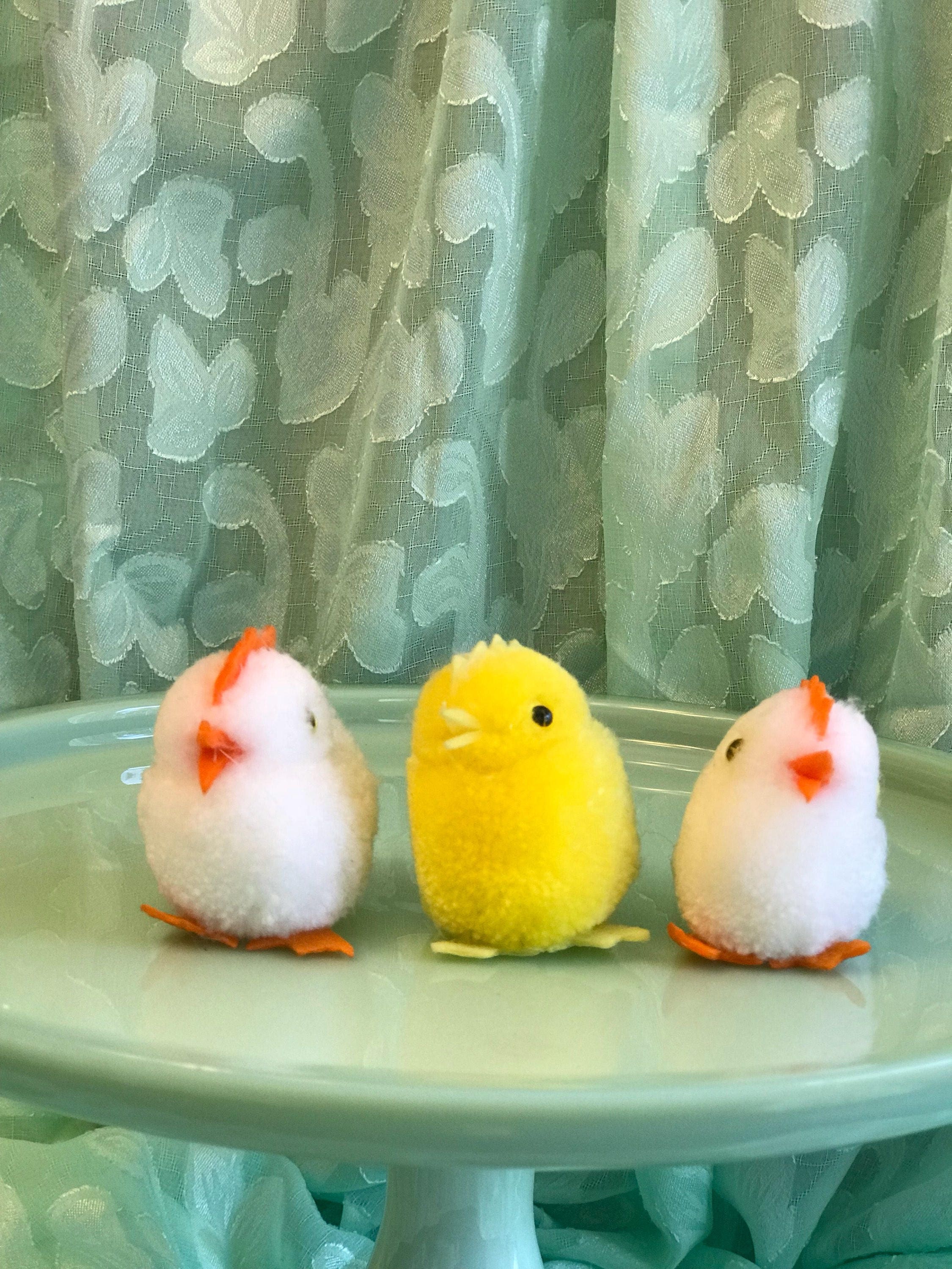 Vintage Pom Pom Chicks, Easter Chicks, Little Easter chick decorations ...