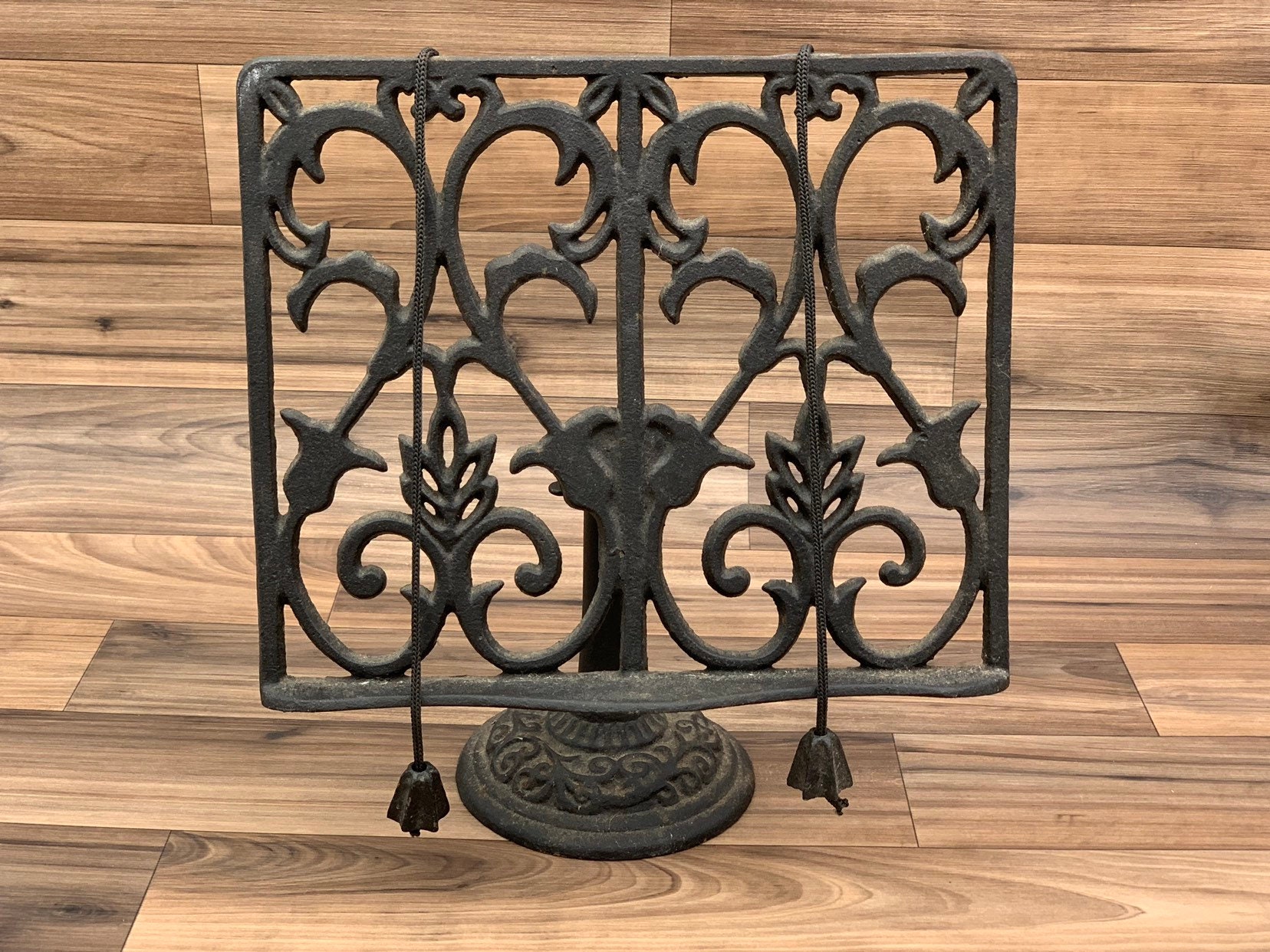 Cast iron book display stand, cookbook stand, Guestbook stand, Photo ...