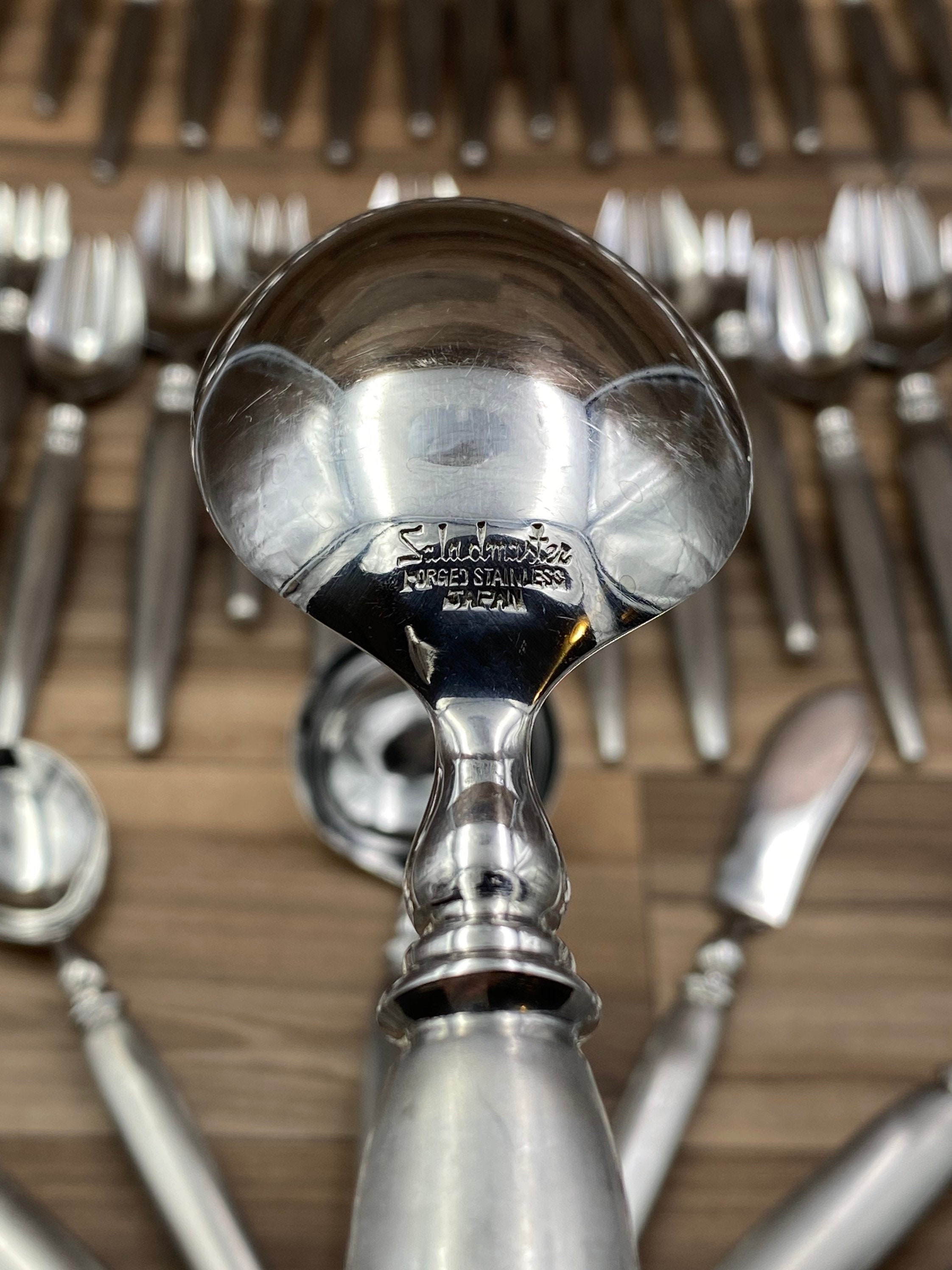 RARE Flatware Set, Vintage SaladMaster Ellise complete service for 8 ...