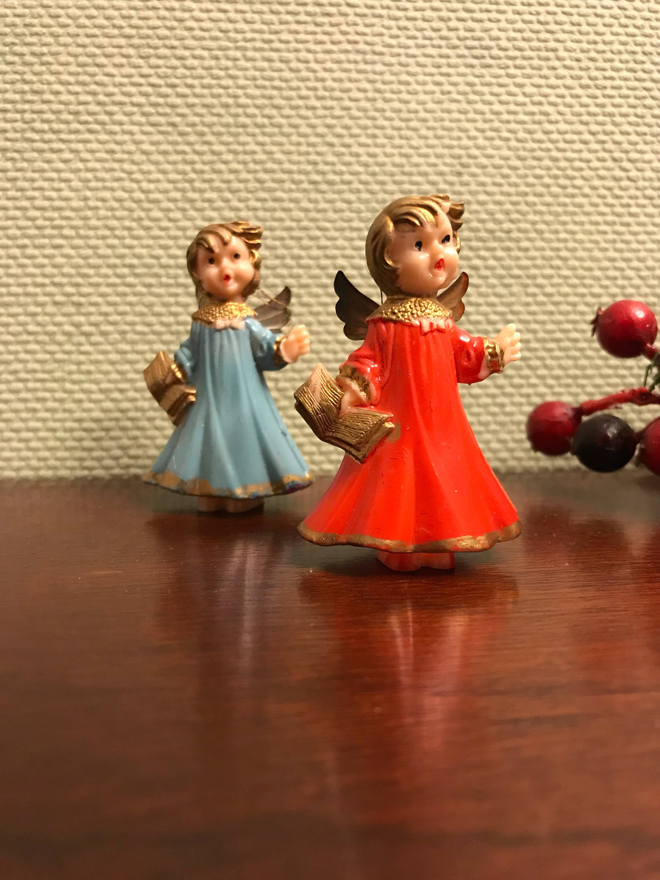 Vintage Christmas Angels, set of two Mid century Angels, Christmas ...
