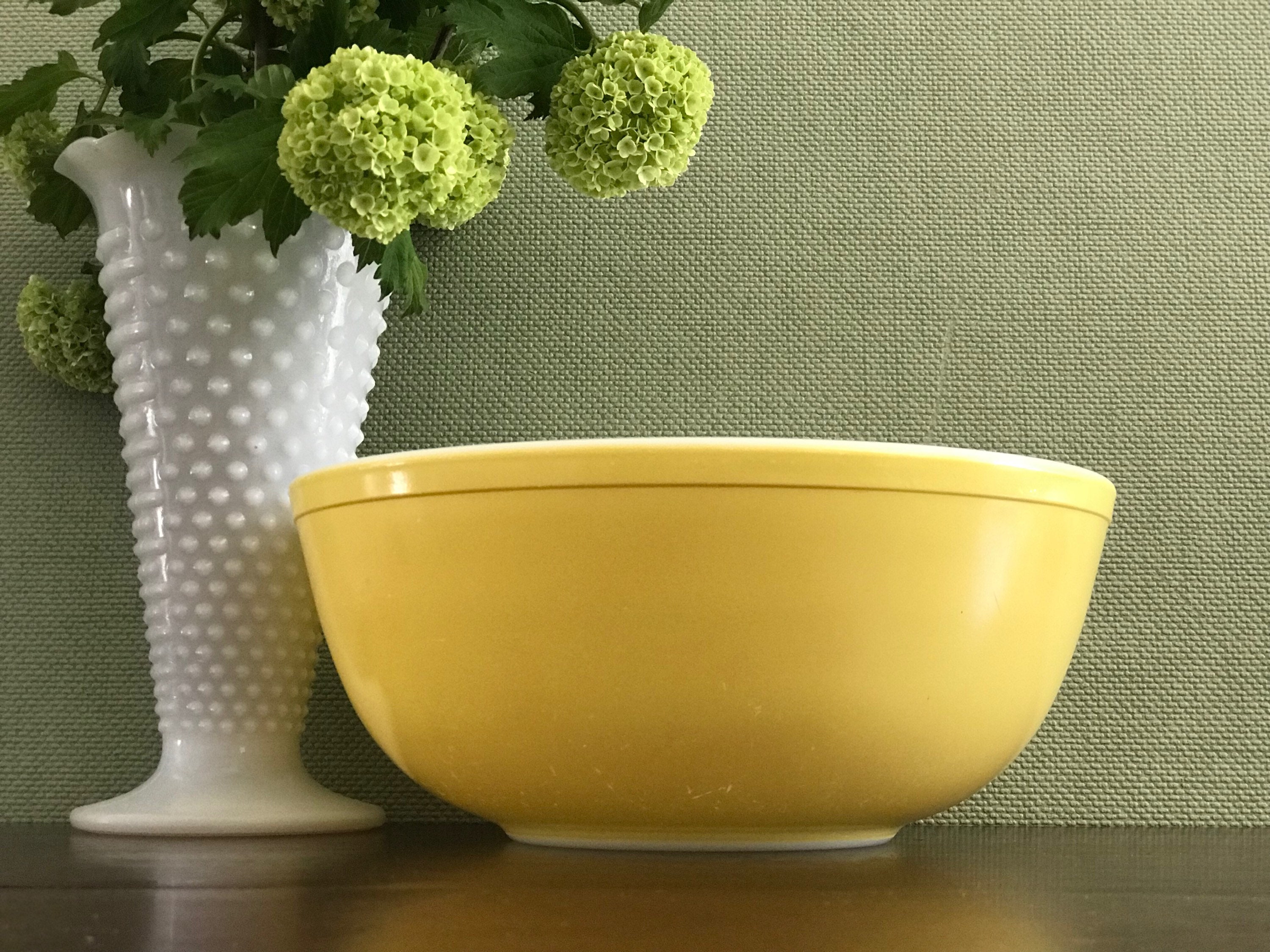 Yellow Pyrex Mixing Bowl Large Pyrex Bowl Vintage Collectible Pyrex