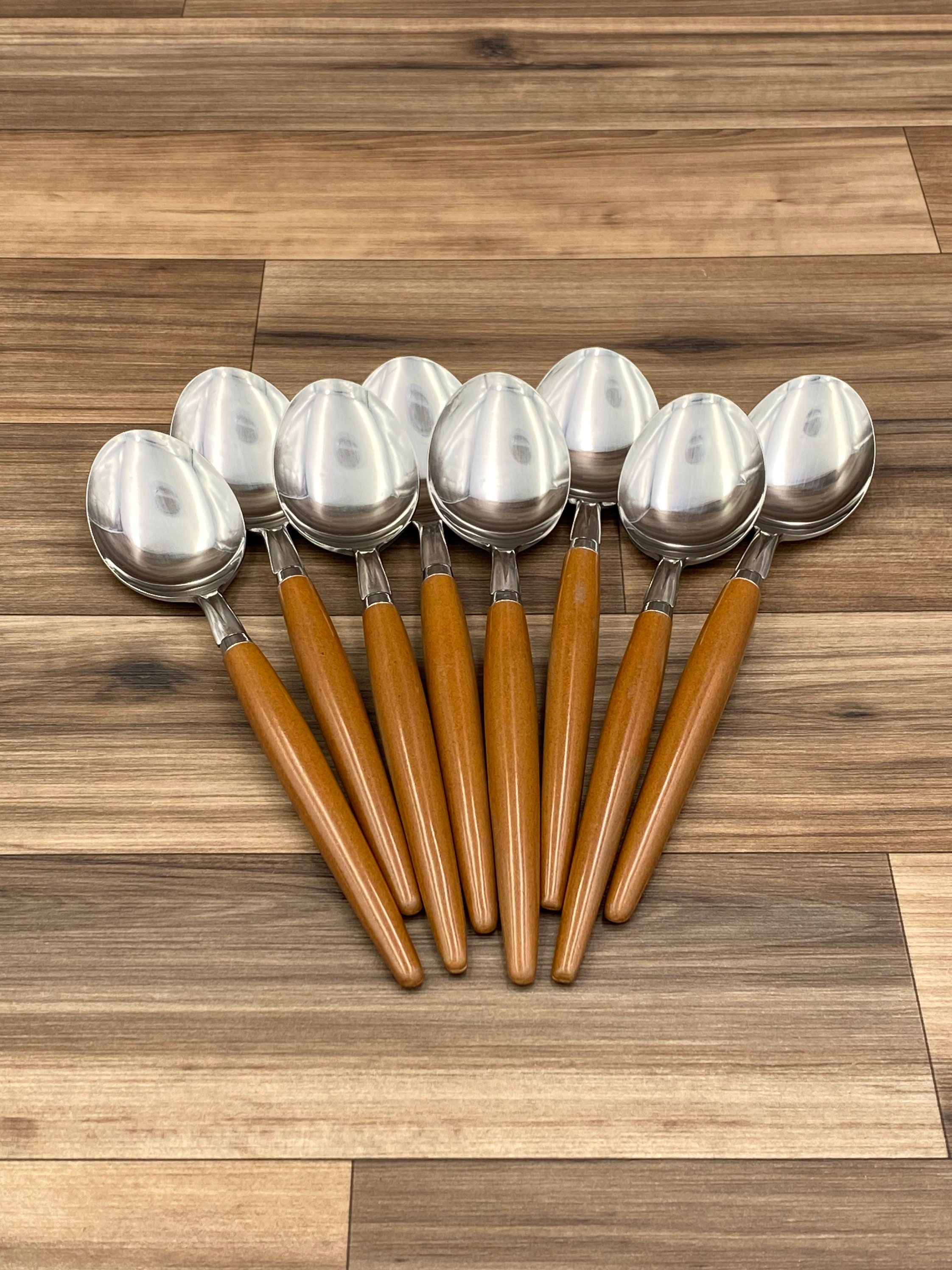 Vintage flatware Set, Flamingo Pattern Service for 8, Rustic Cabin ...