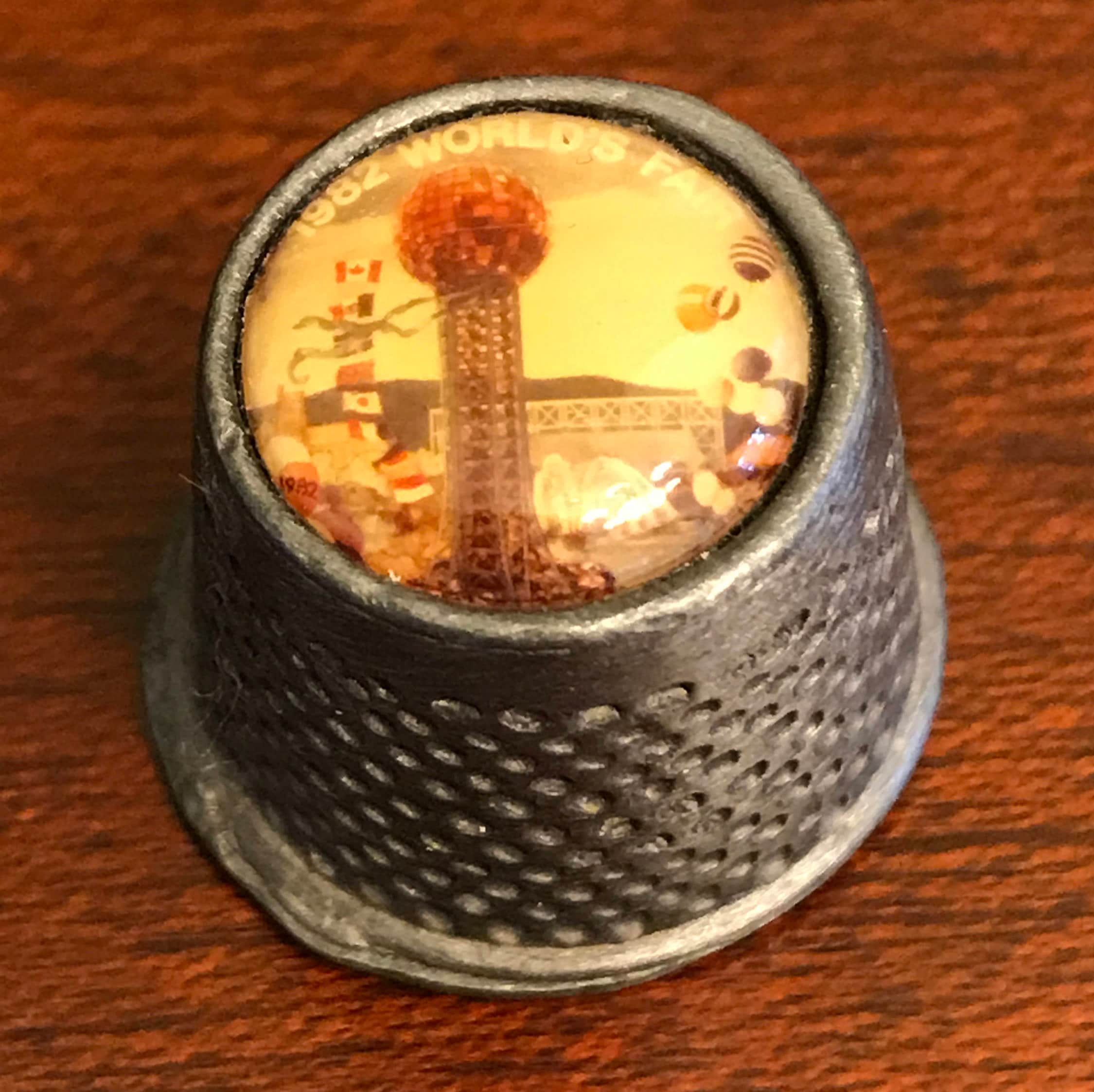 Vintage Worlds Fair Collectible Thimble, Pewter Thimble, Knoxville ...