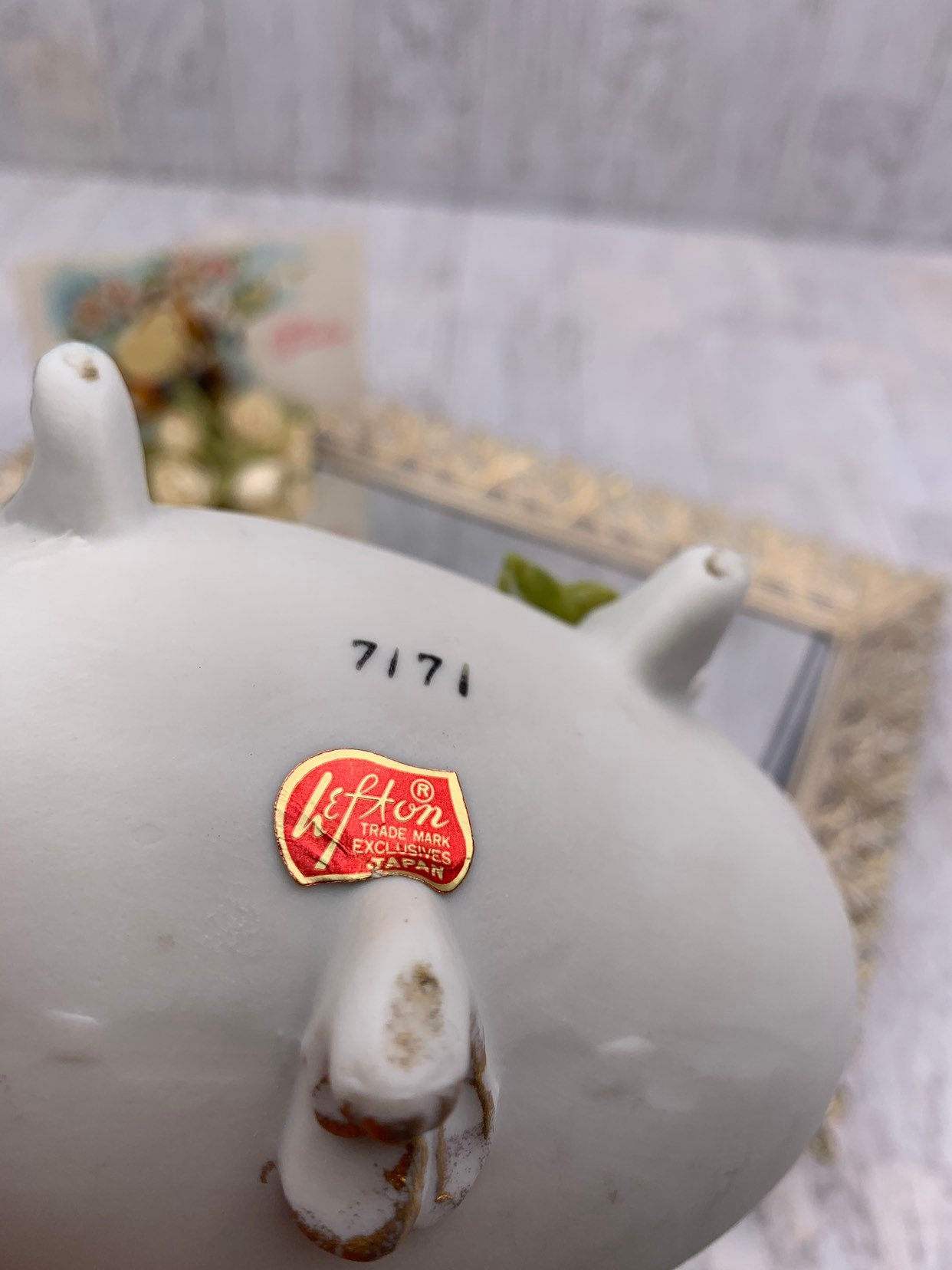 Vintage Lefton Porcelain Egg Planter with flowers, Collectible Easter ...