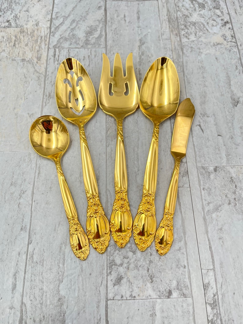 Vintage Silverware Set Oneida Community Golden Country Lane - Etsy