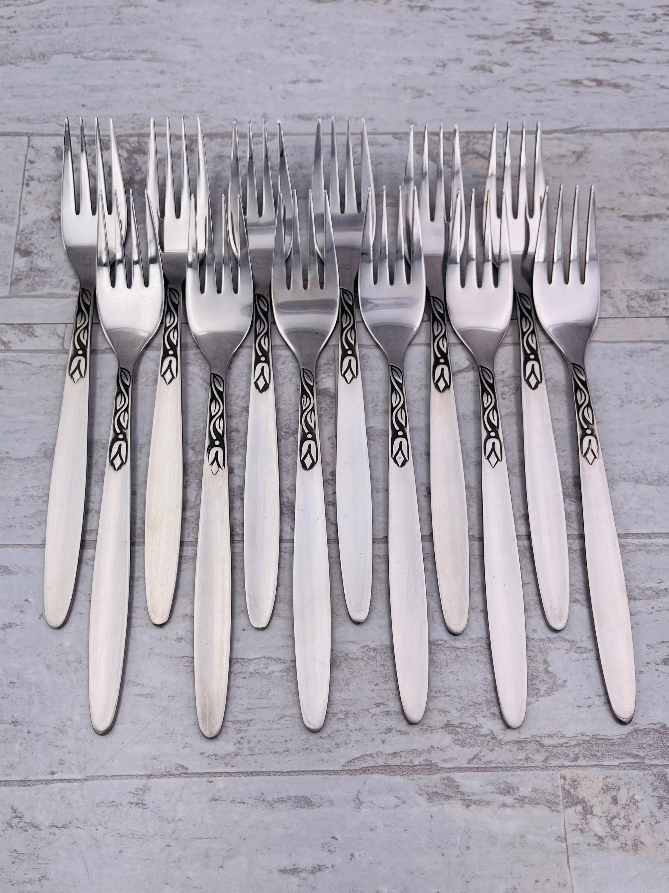 Danish Modern flatware, Tulip Time by Amefa, Tulip pattern Silverware ...