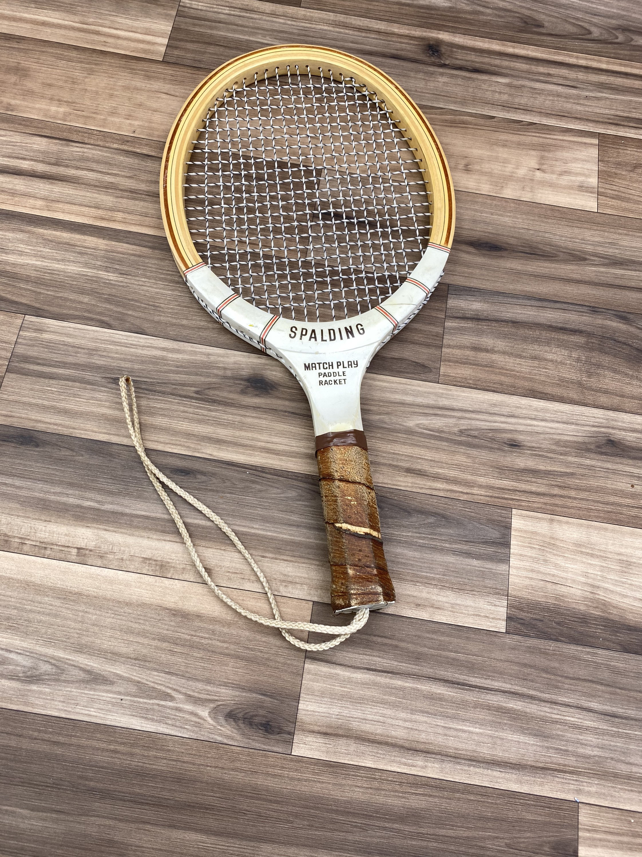 Vintage Spalding Match Play Paddle Racket, RacketBall Racket, Cabin ...
