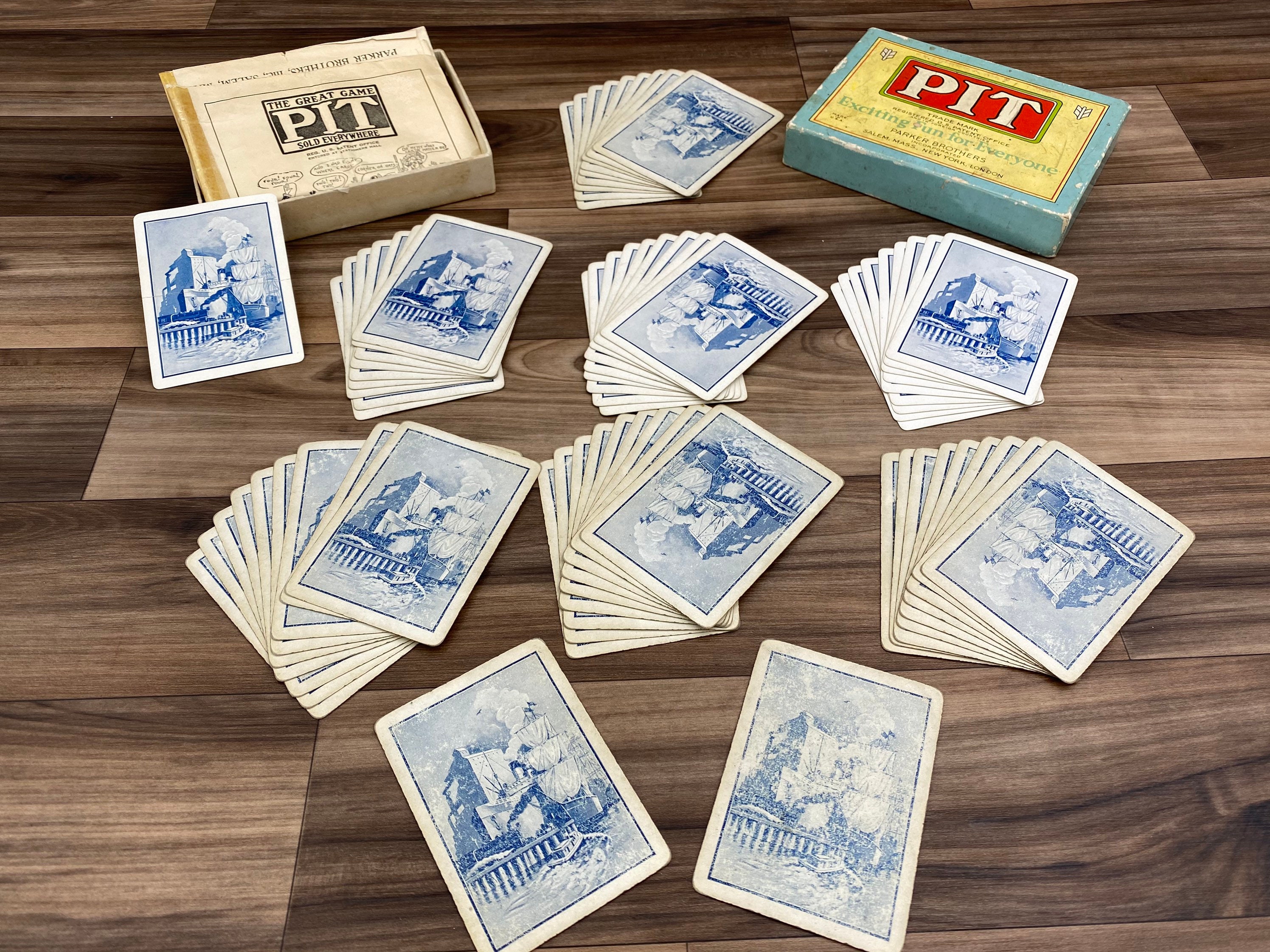 Antique Pit Card game, 1919 Complete Stock market Game Parker Brothers ...