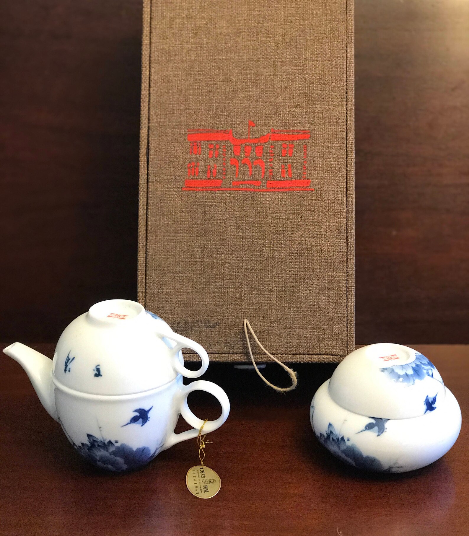 Asian Tea Set Tea Service Birds and Flowers Fine China - Etsy