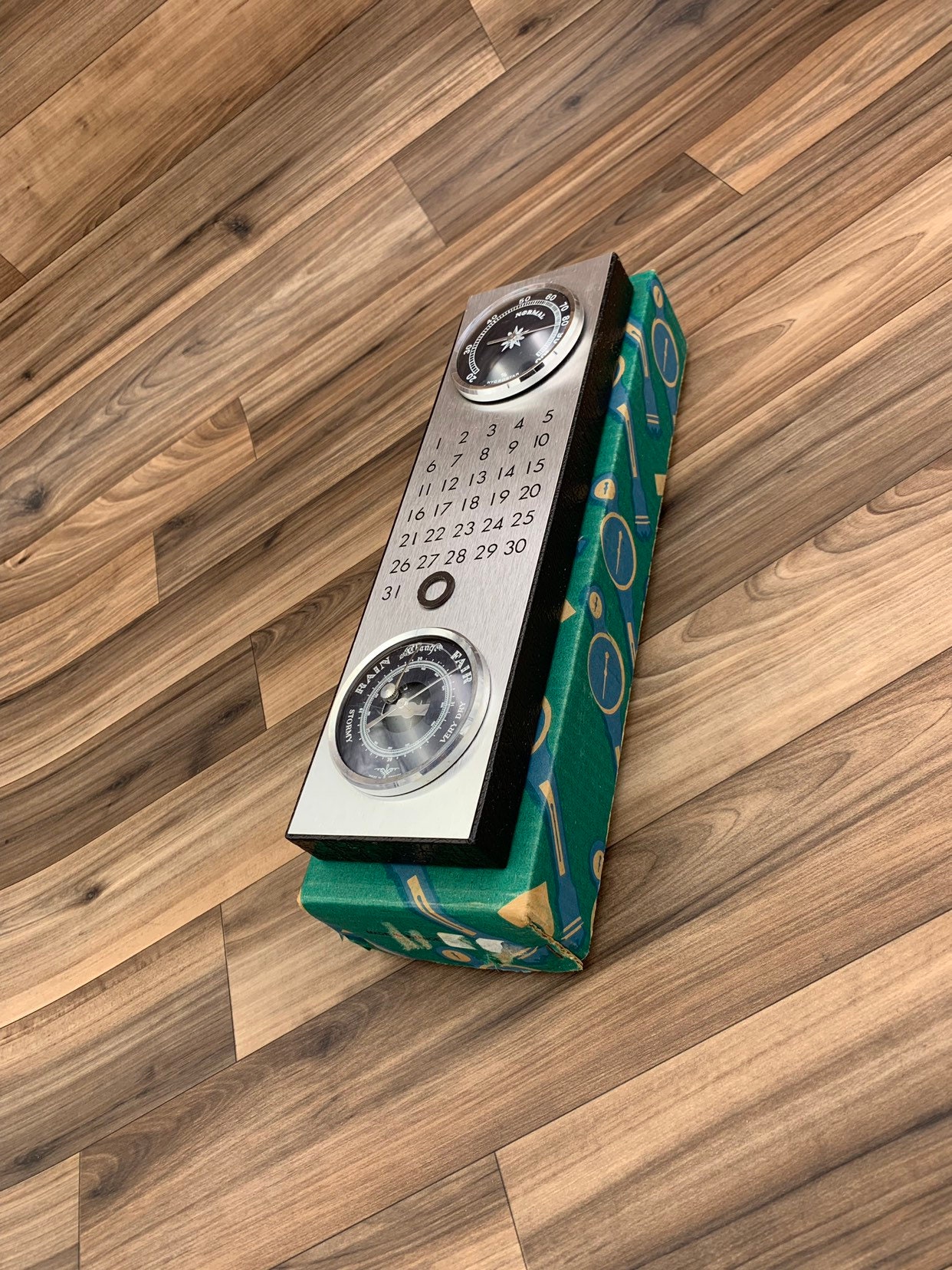 Vintage Weather Station with a perpetual Calendar, collectible Weather ...