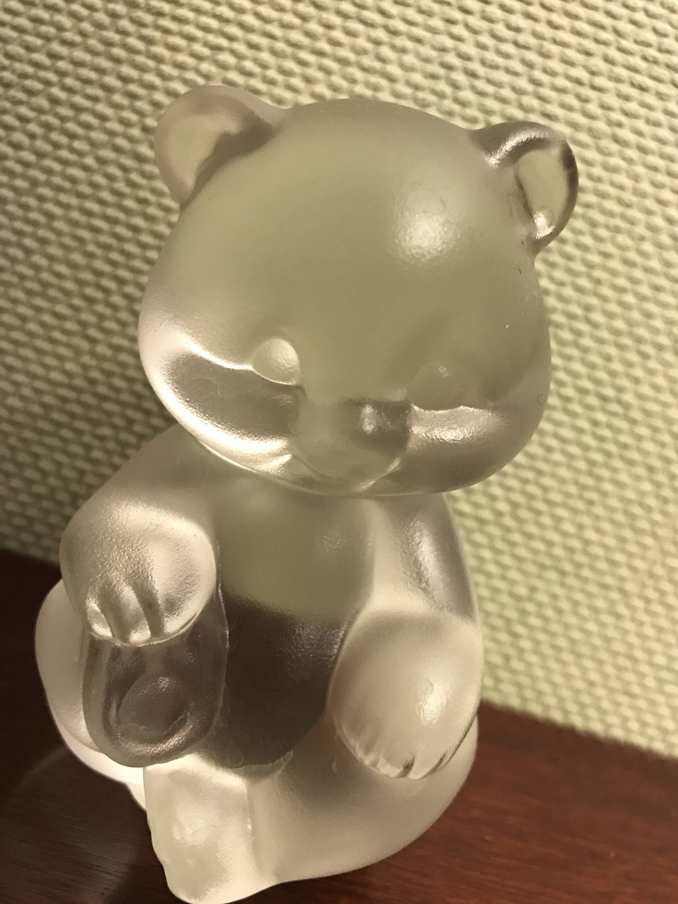 Fenton Glass Panda Bear, Panda Paperweight Figurine, gift, office decor ...