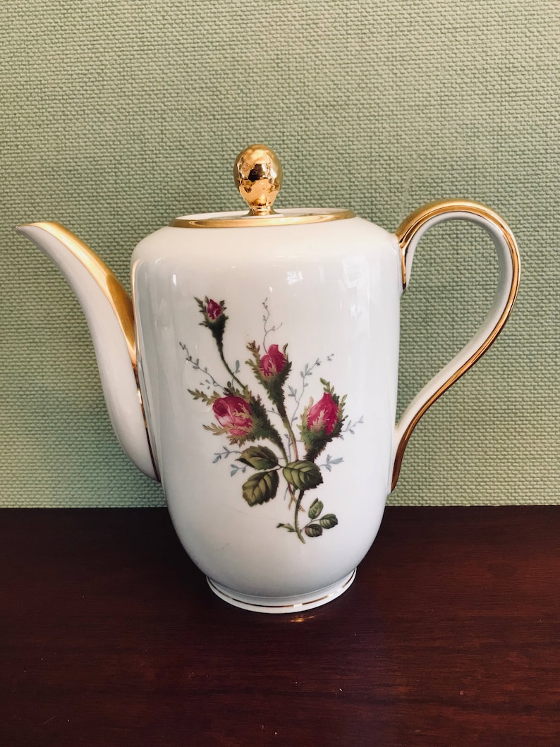 Rosenthal Coffee Service Tea Set Gold Gilt Moss Rose Pattern - Etsy
