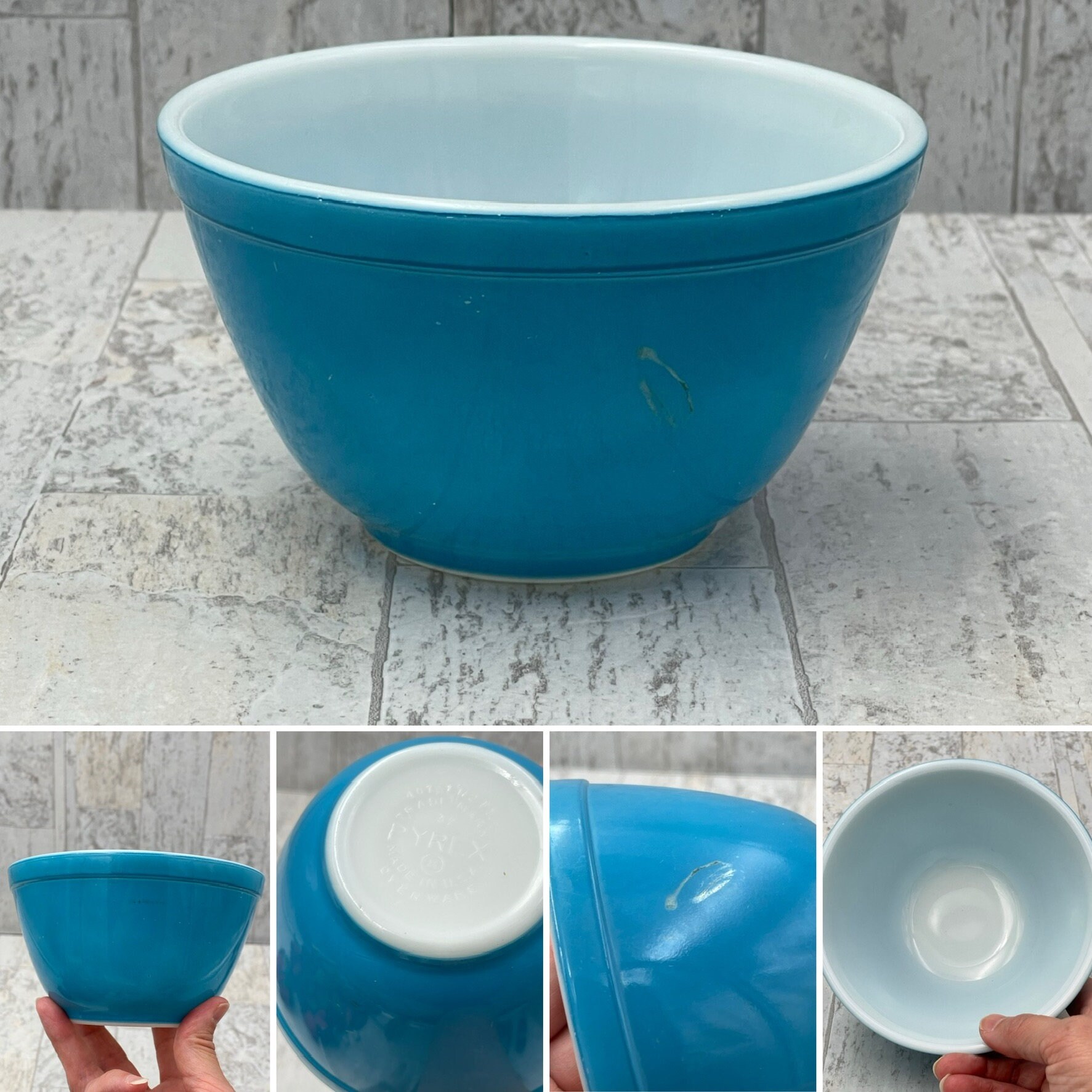 Pyrex Mixing Bowls Blue Amish At Grant Wong Blog