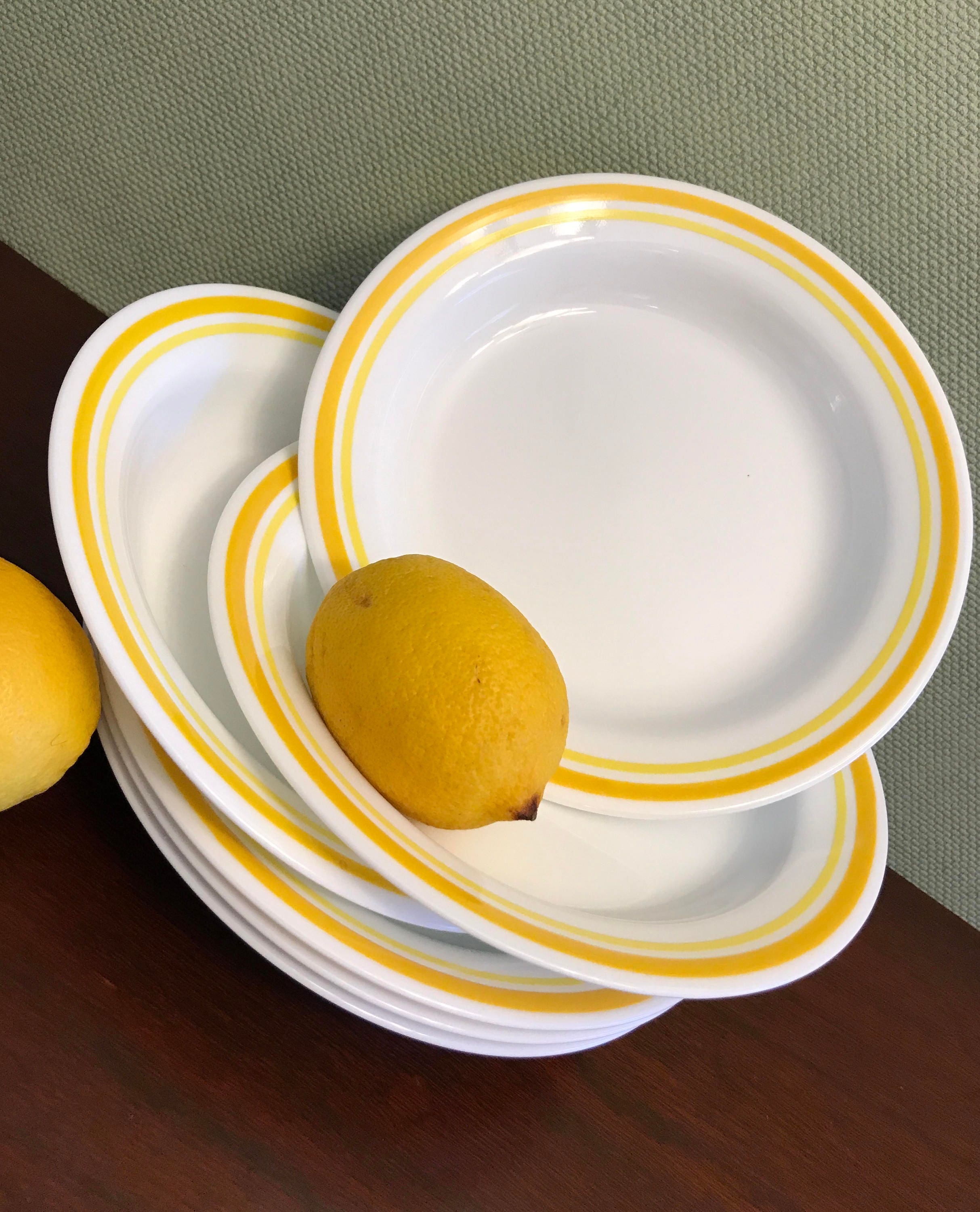 Corelle Citrus Dinnerware, Corelle Citrus Rimmed Soup Bowl, 6 piece Set ...