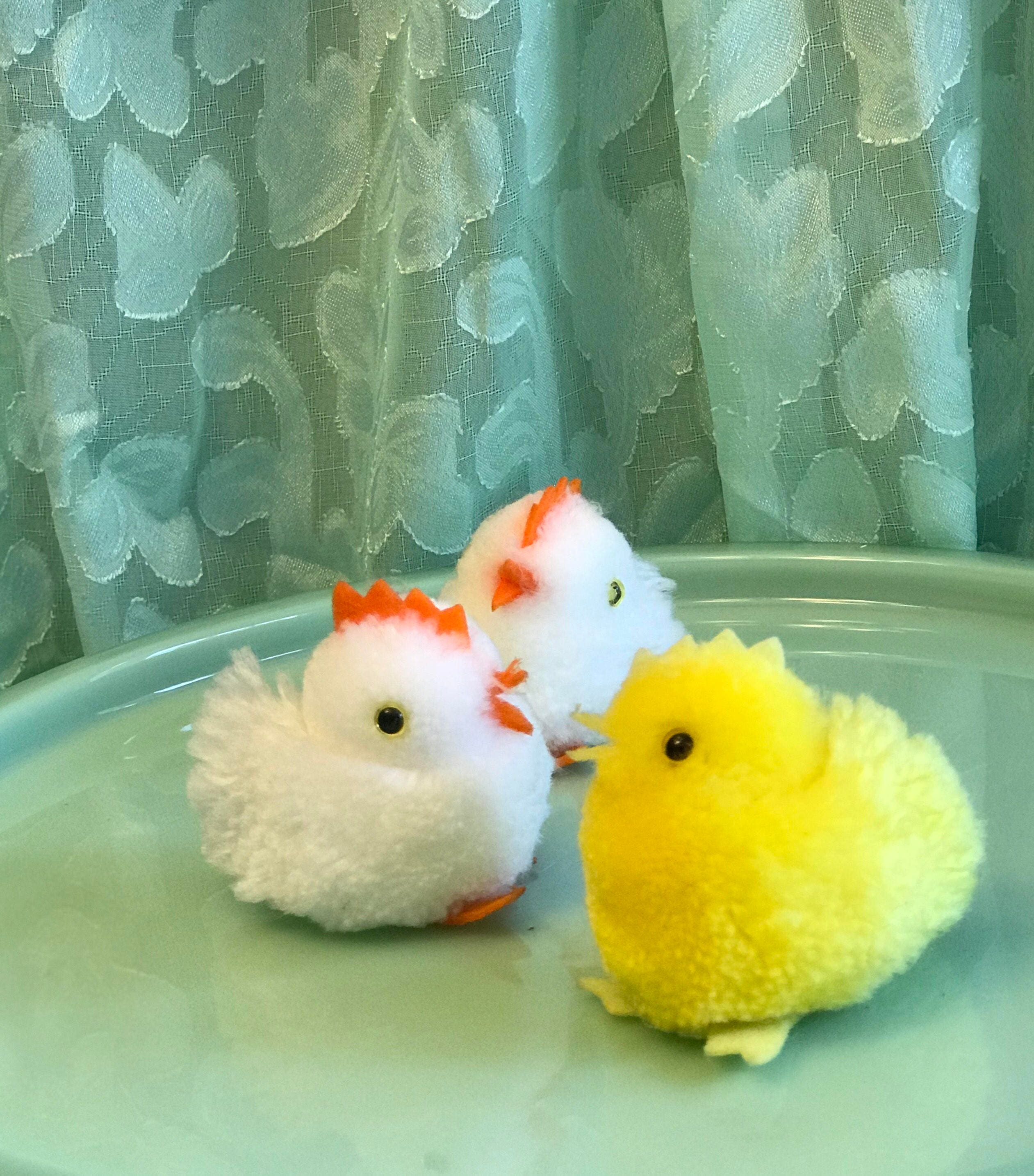 Vintage Pom Pom Chicks, Easter Chicks, Little Easter chick decorations ...