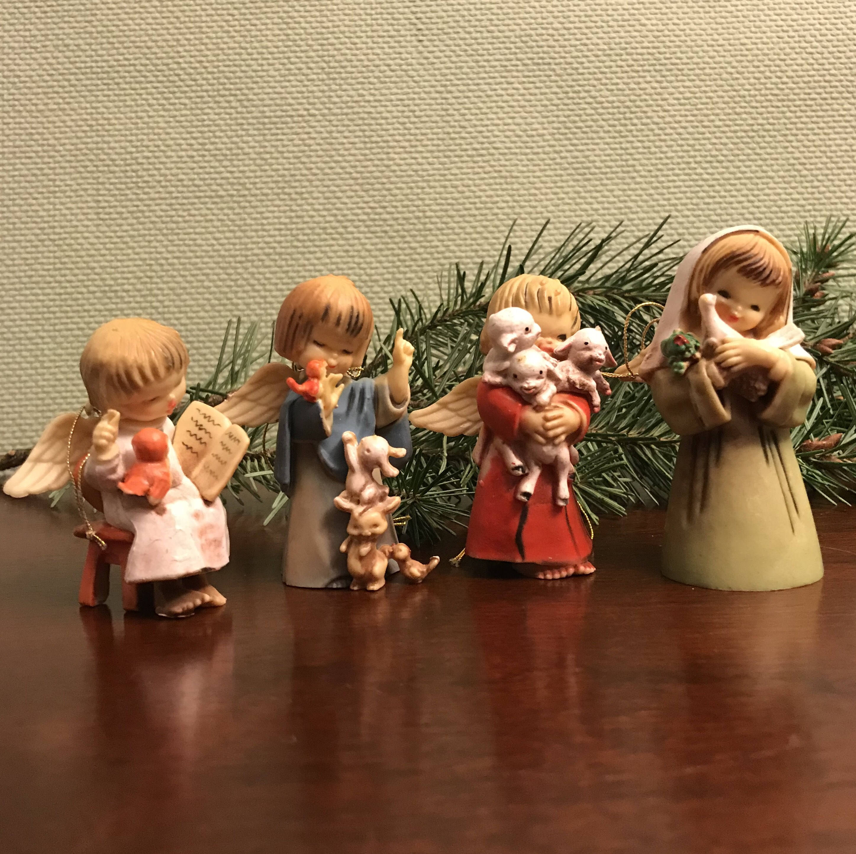 Vintage Angel ornaments, Mid century Angels, Christmas Angels, Angels ...