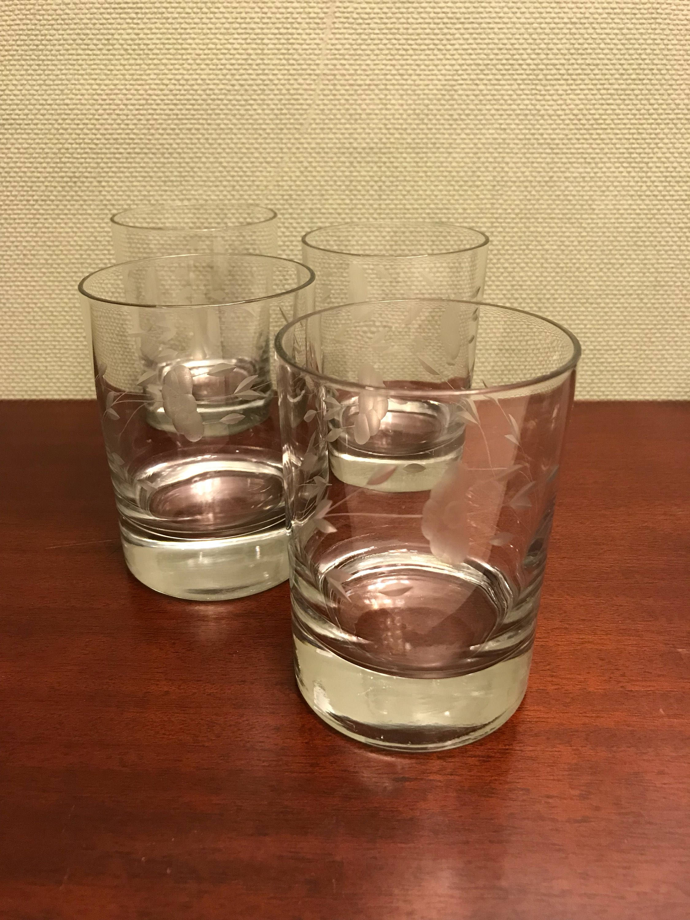 Princess House Crystal Glasses in the Heritage Pattern, set of 4 ...